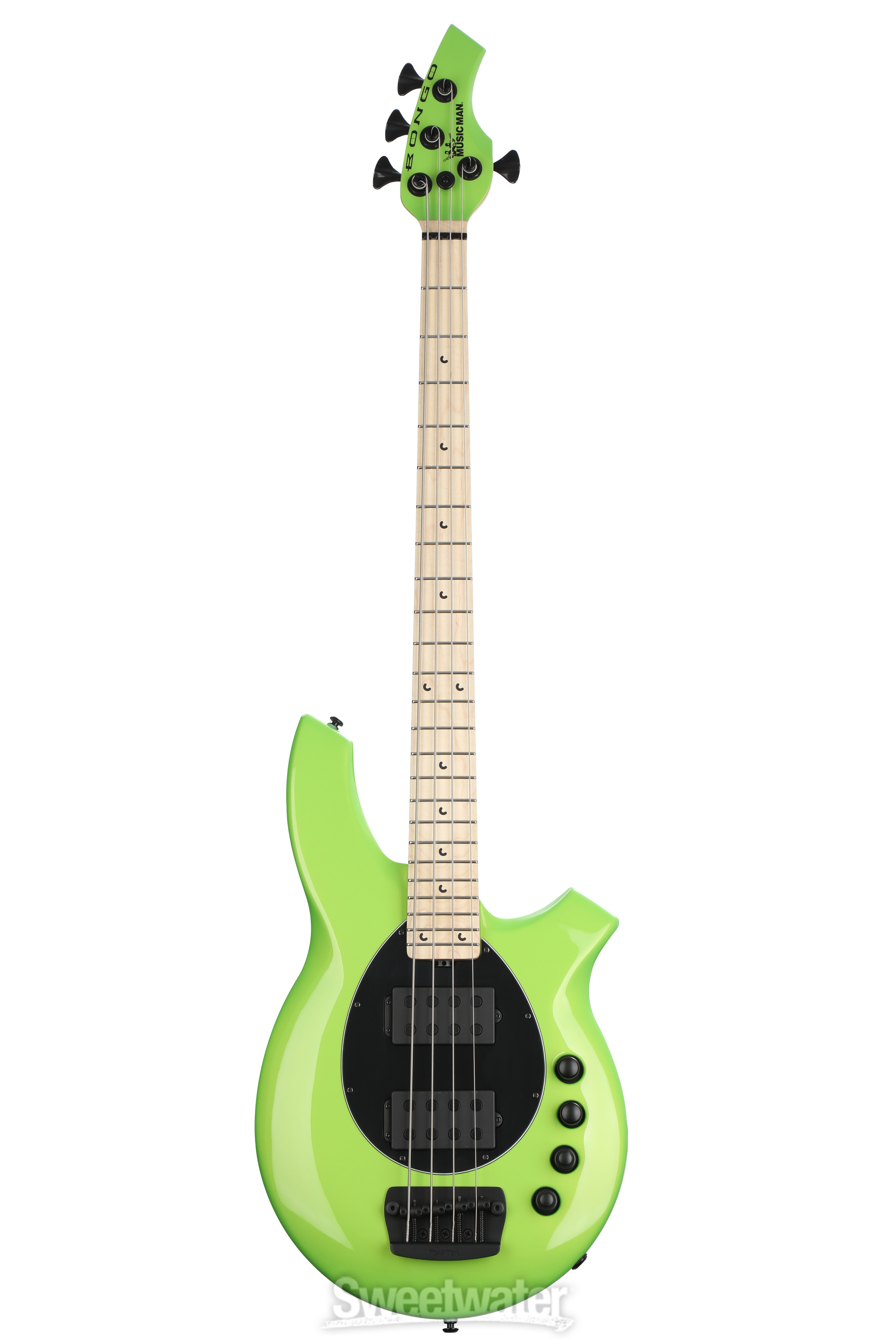 Ernie Ball Music Man Bongo 4HH Electric Bass Guitar - Mantis Green ...