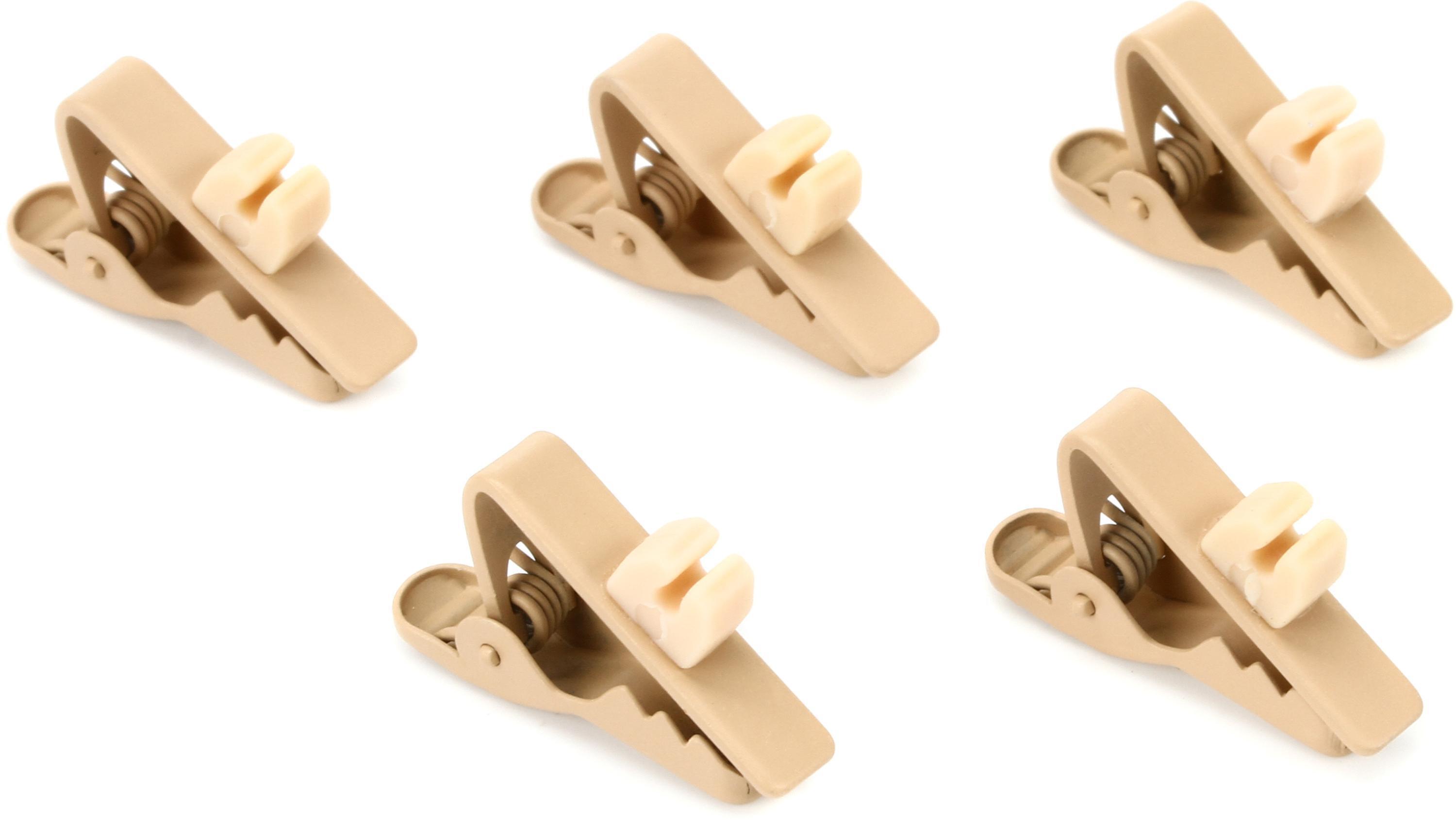 Acacia Audio LIZ Headworn Microphone Cable Clip - Tan (5-pack) | Sweetwater