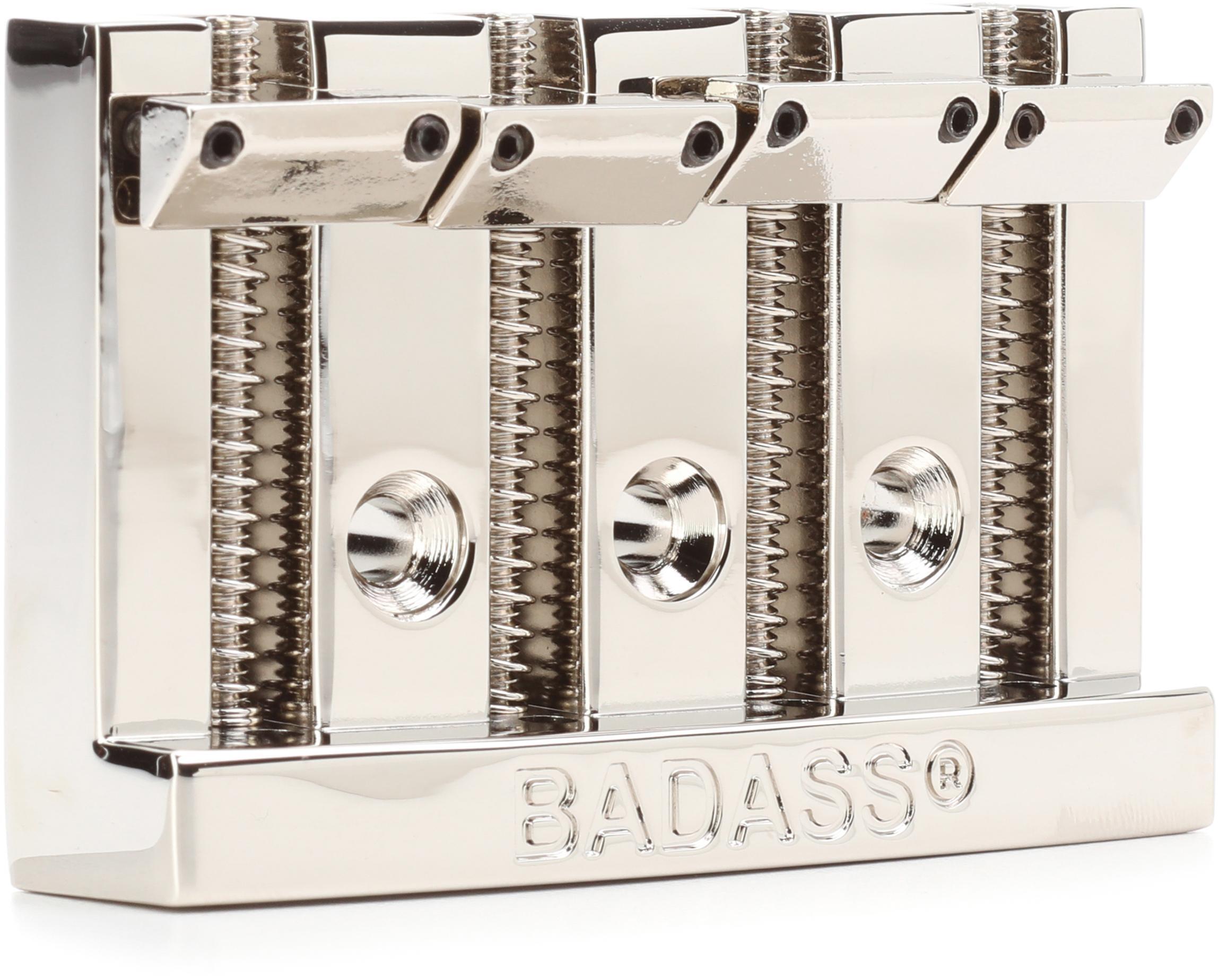 Leo Quan Badass I 4-string High-mass Bass Bridge - Nickel | Sweetwater