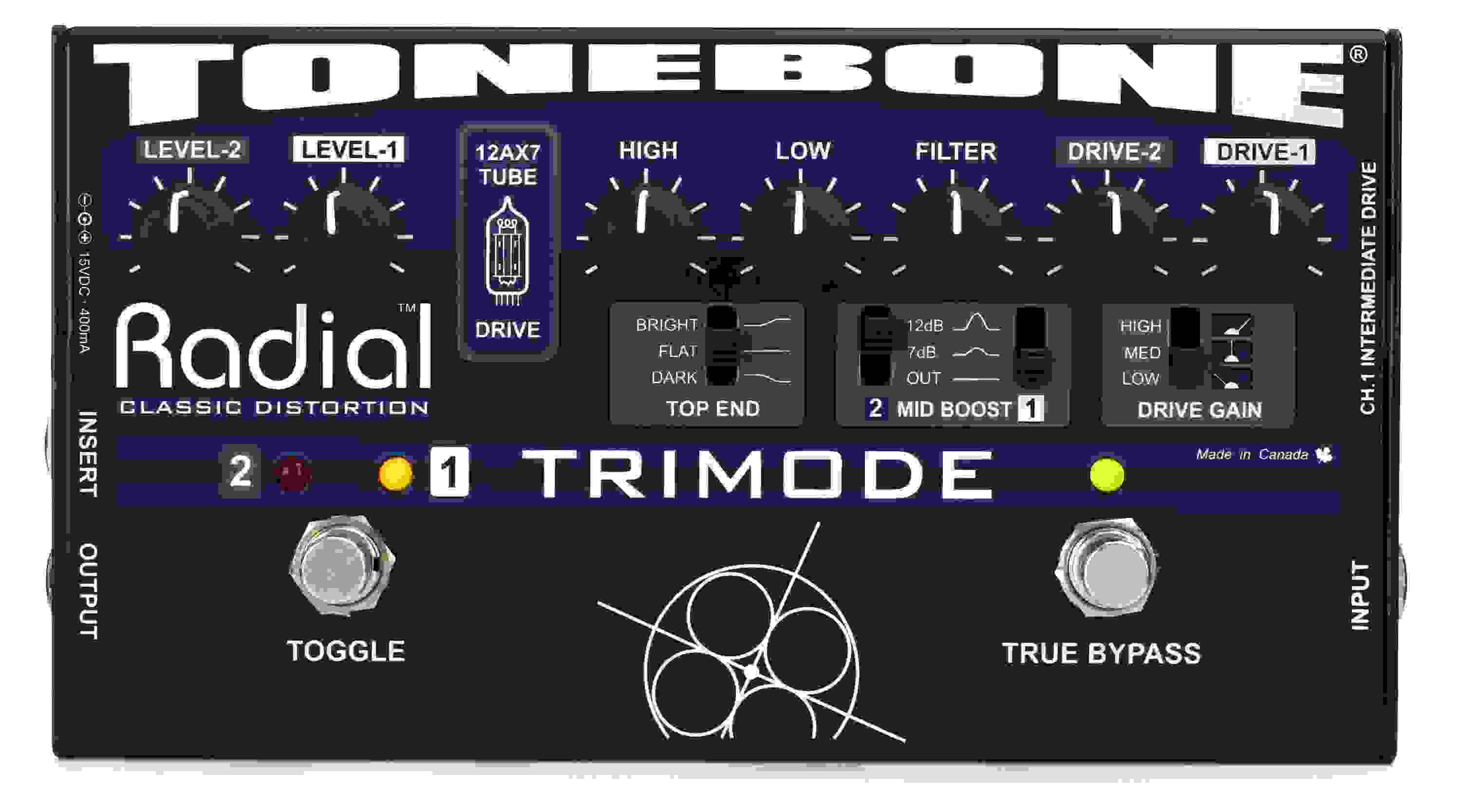 Radial Tonebone TriMode Tube Distortion Pedal | Sweetwater