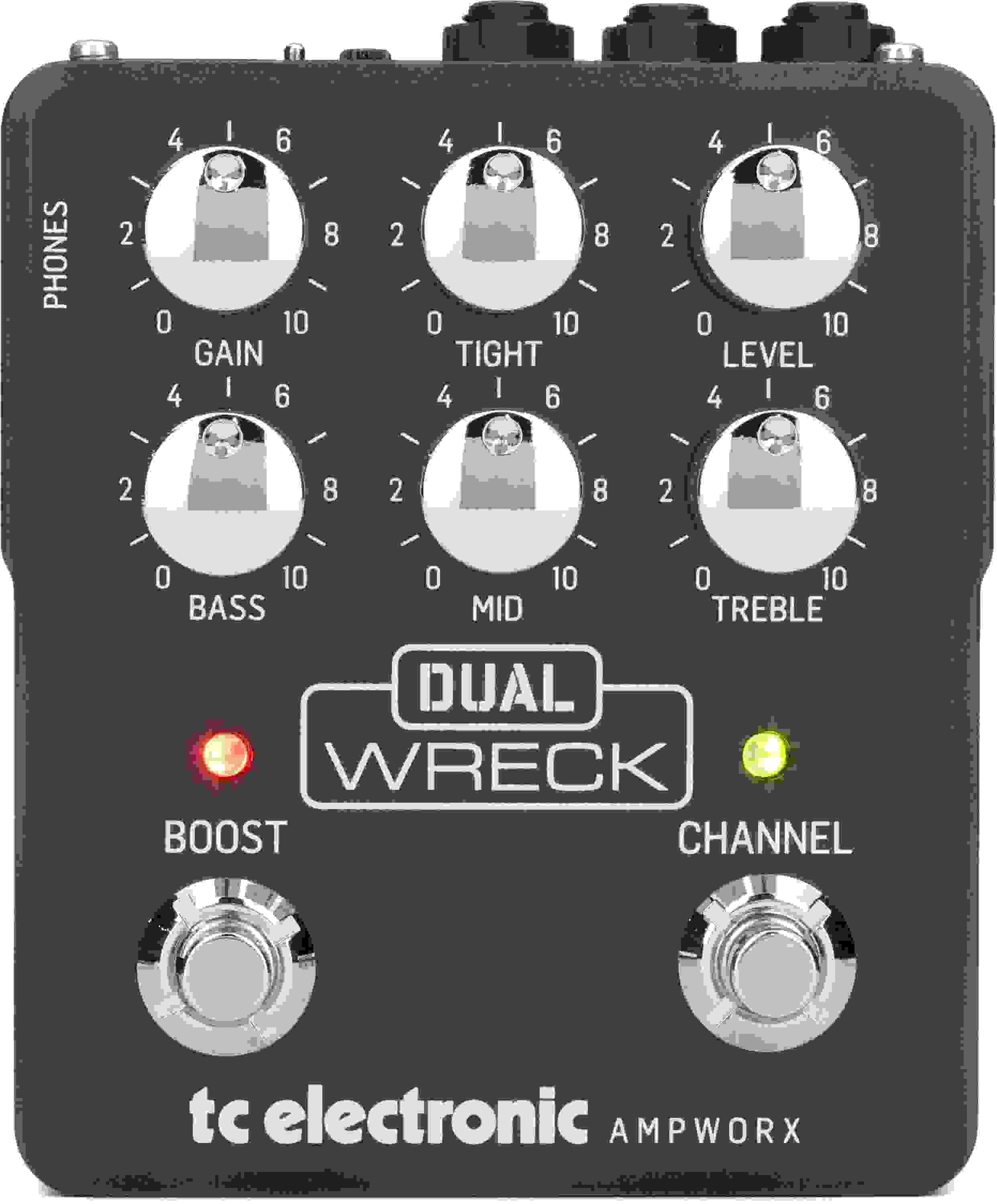 TC Electronic Ampworx Dual Wreck Preamp Pedal | Sweetwater