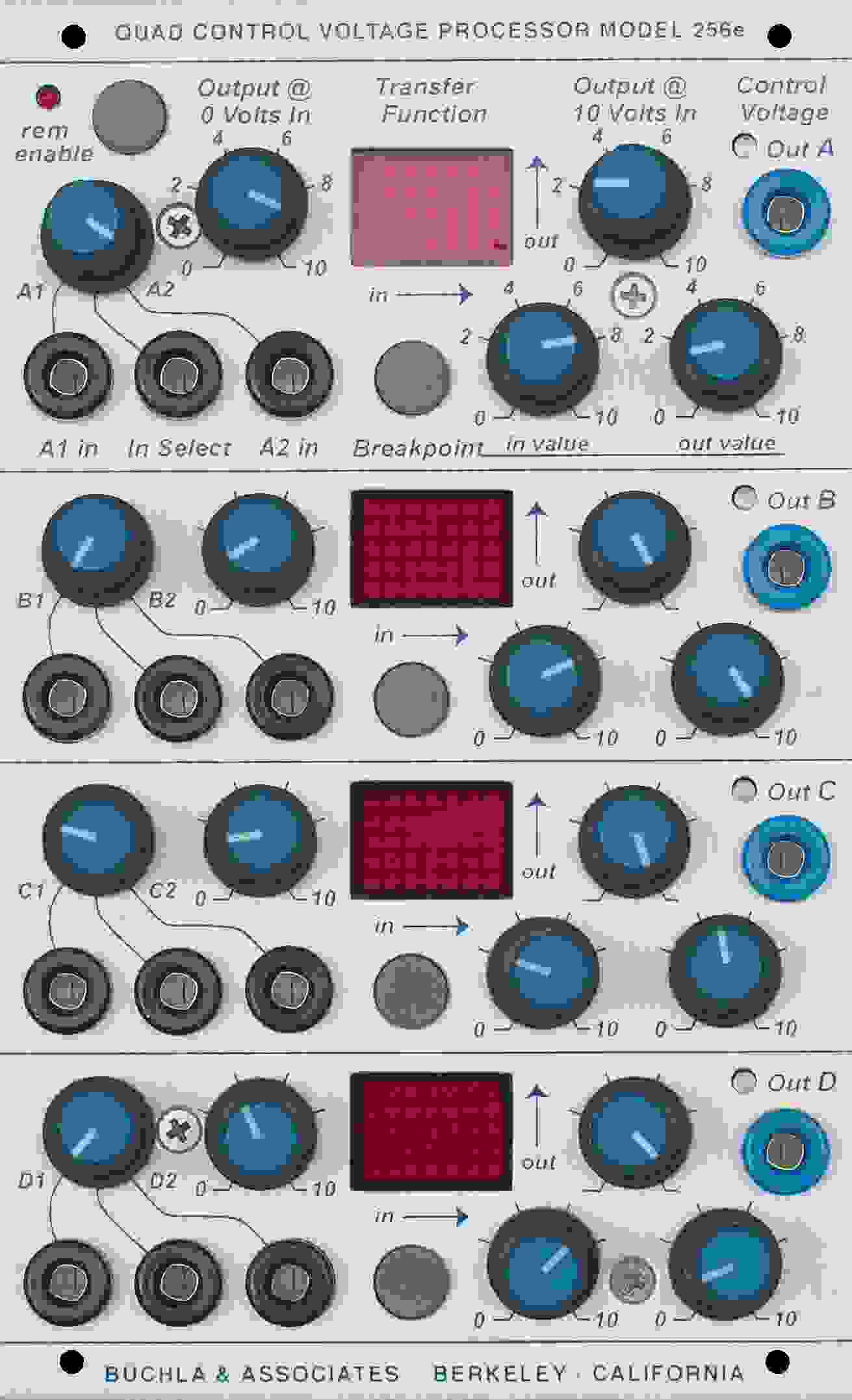 Buchla 256e Quad Control Voltage Processor Module | Sweetwater