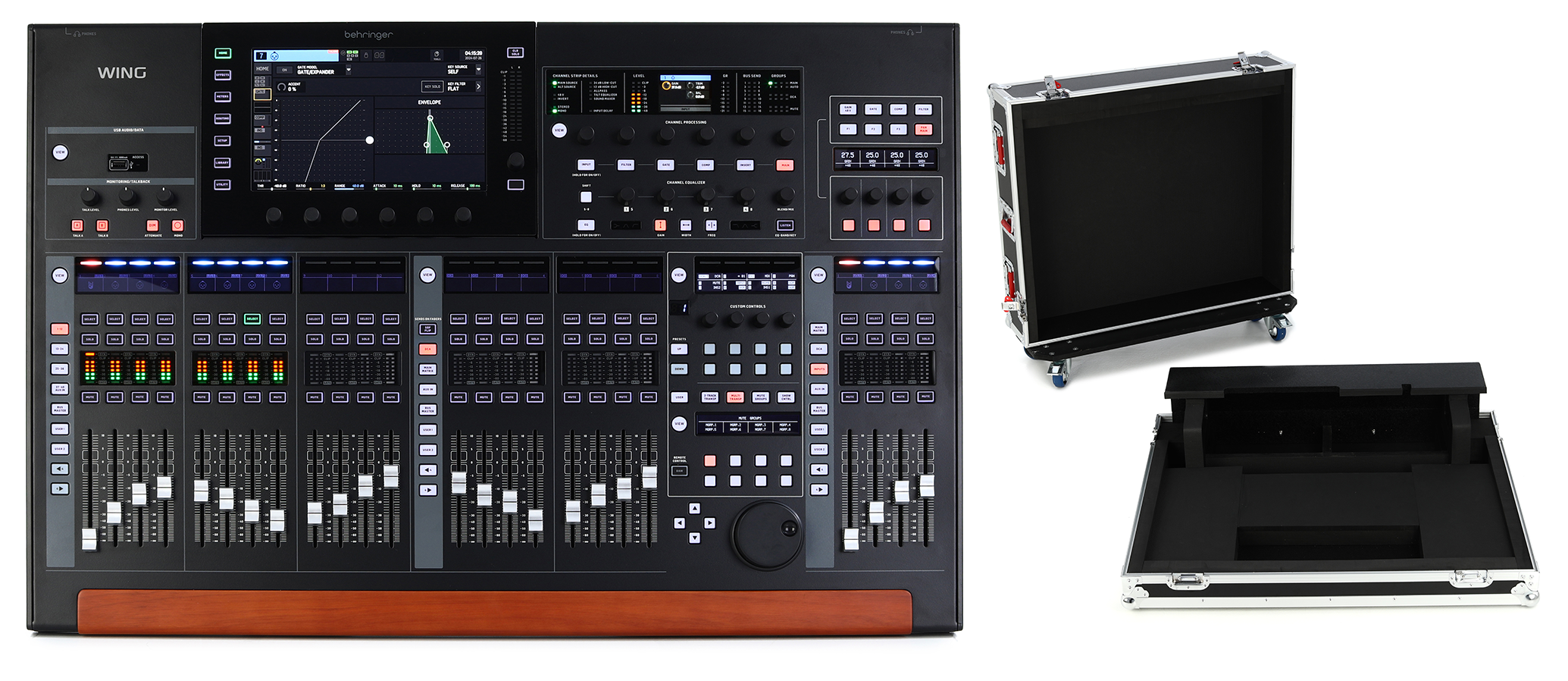 Behringer WING 48-channel Digital Mixer and ATA Case with Dog House ...