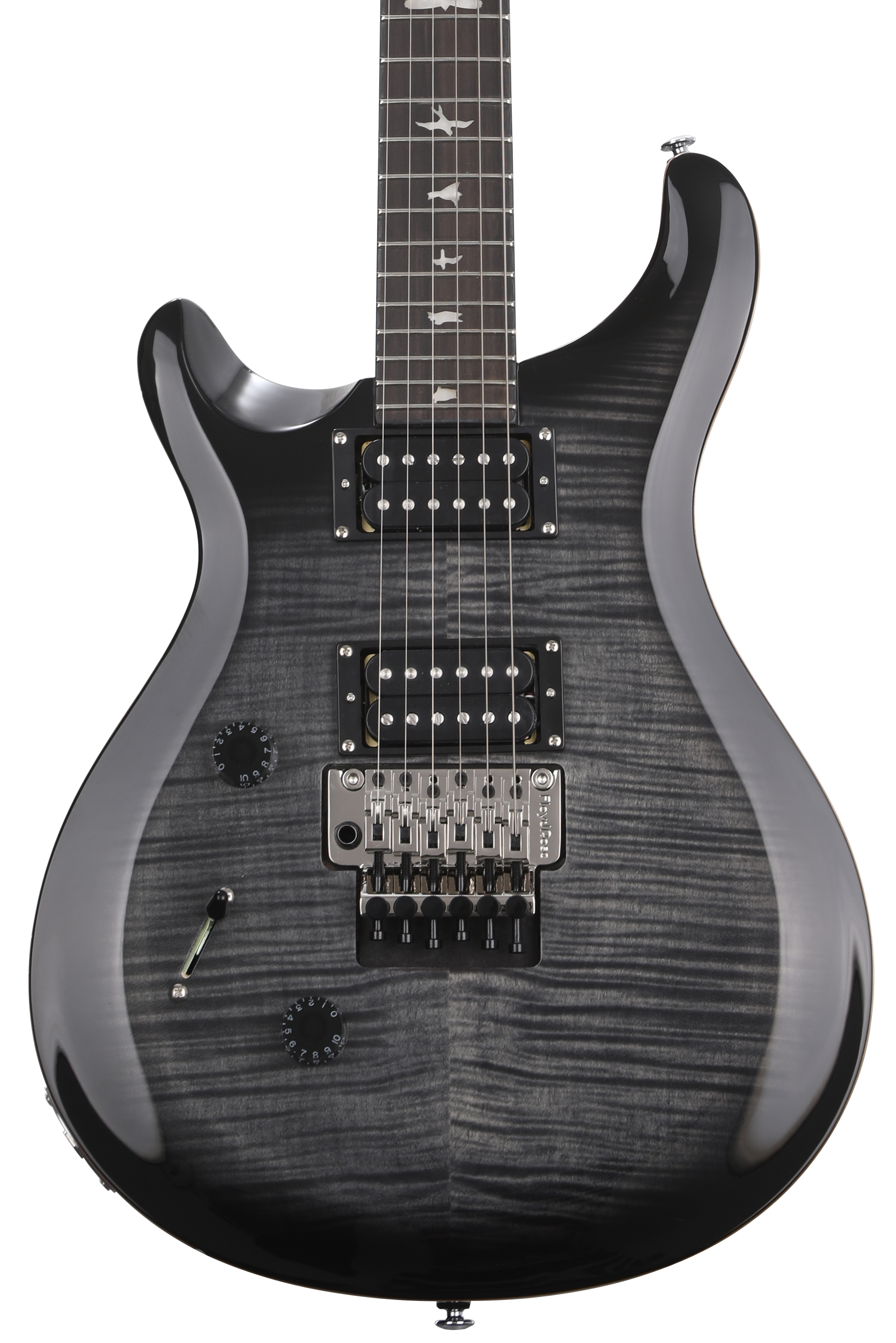 PRS SE Custom 24 Floyd Left-handed Electric Guitar - Charcoal Burst ...