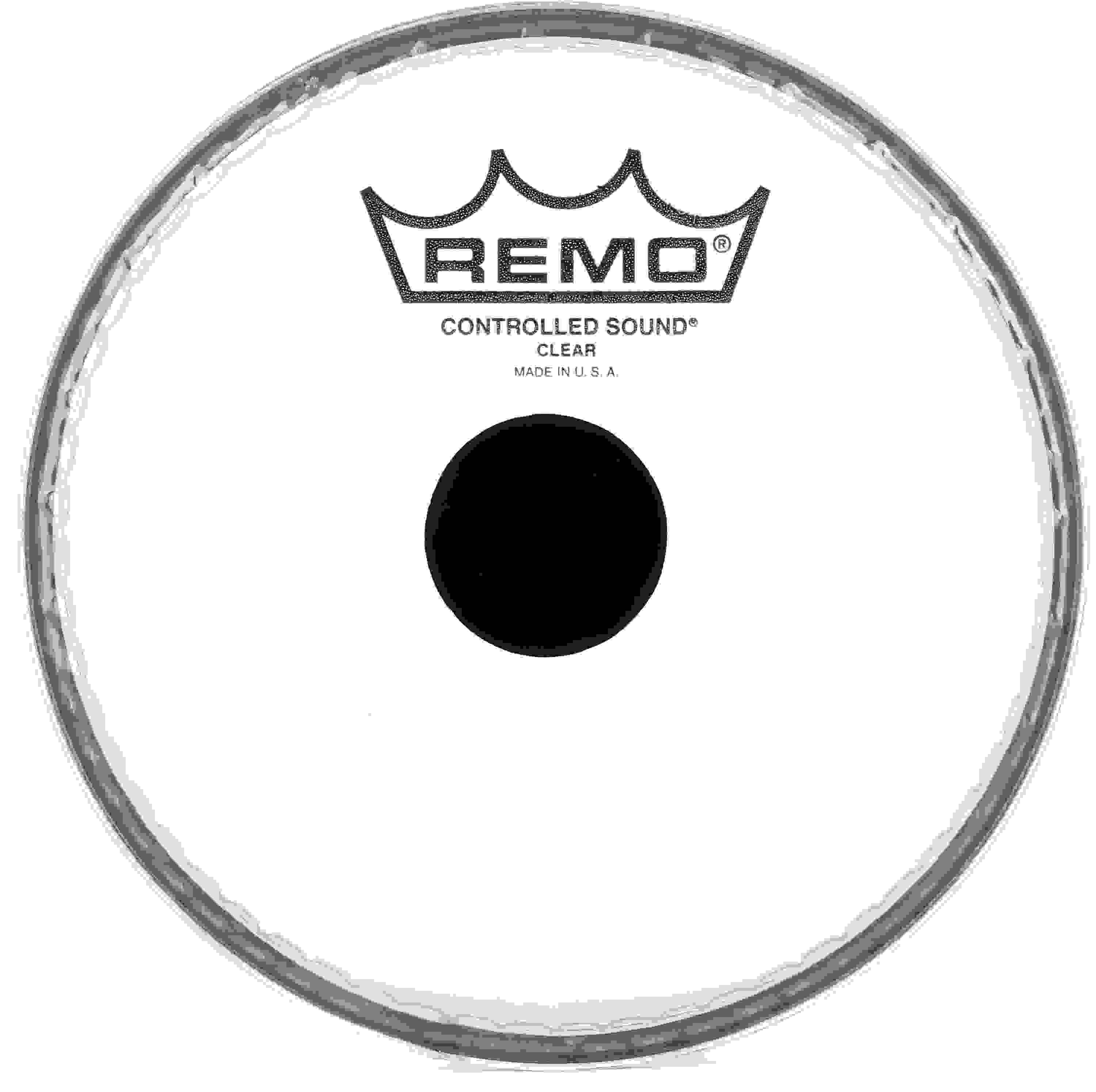 Remo Controlled Sound Clear Drumhead with Black Dot - 6-inch | Sweetwater