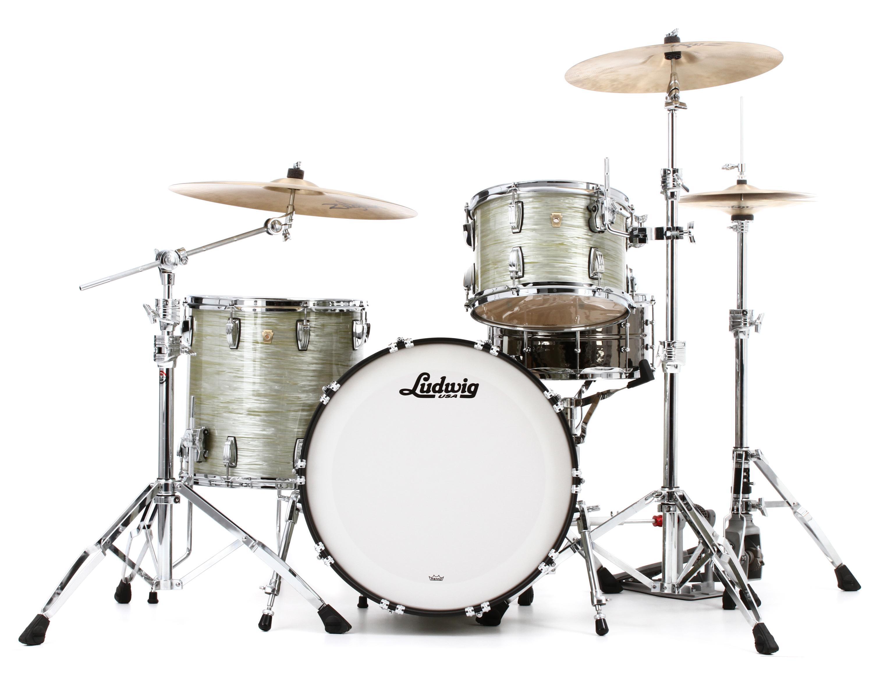 Ludwig Classic Maple Fab 3-piece Shell Pack - Olive Oyster | Sweetwater