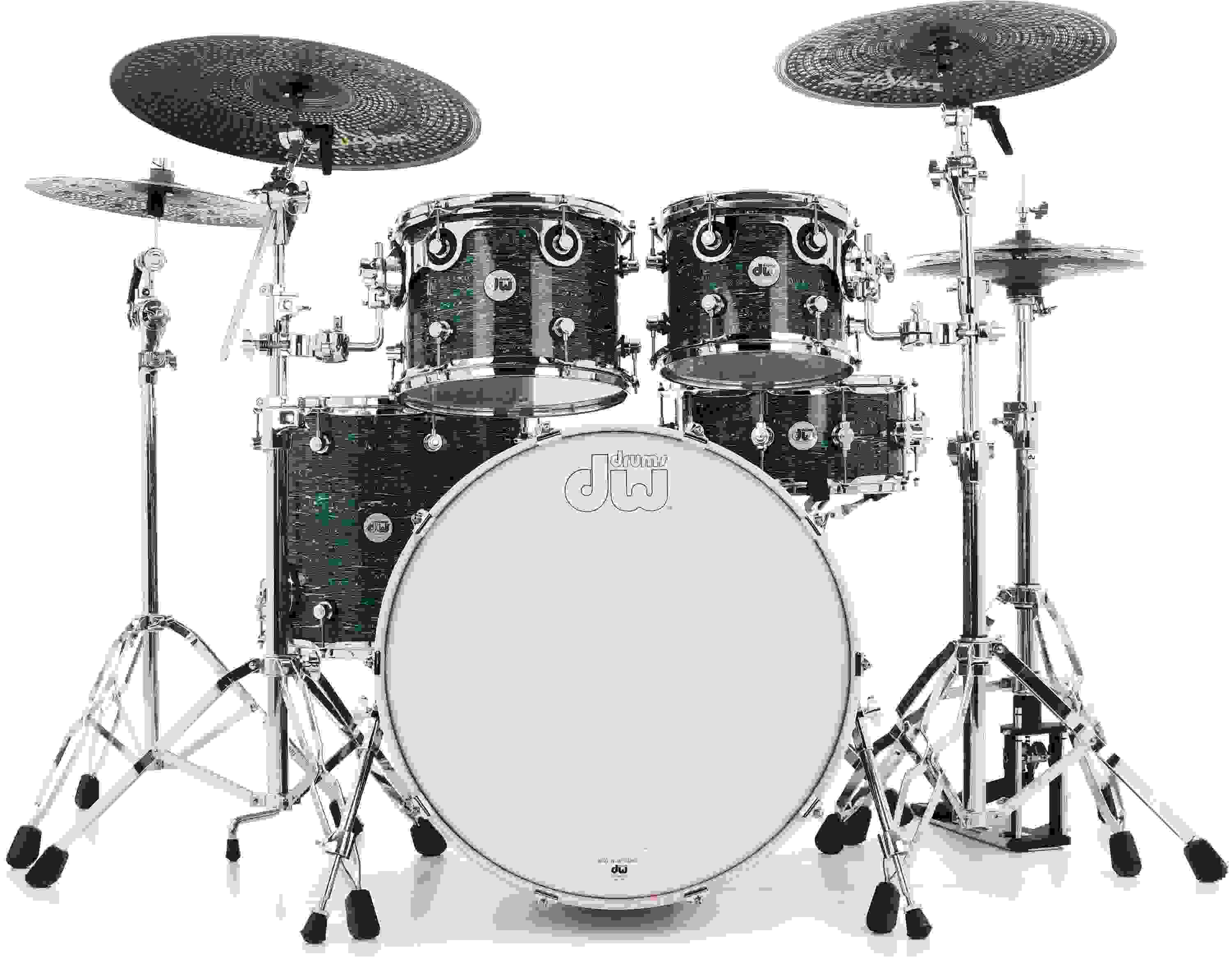 DW DDFP2214GS Design Series 4-piece Shell Pack - Strata Green - Sweetwater Exclusive