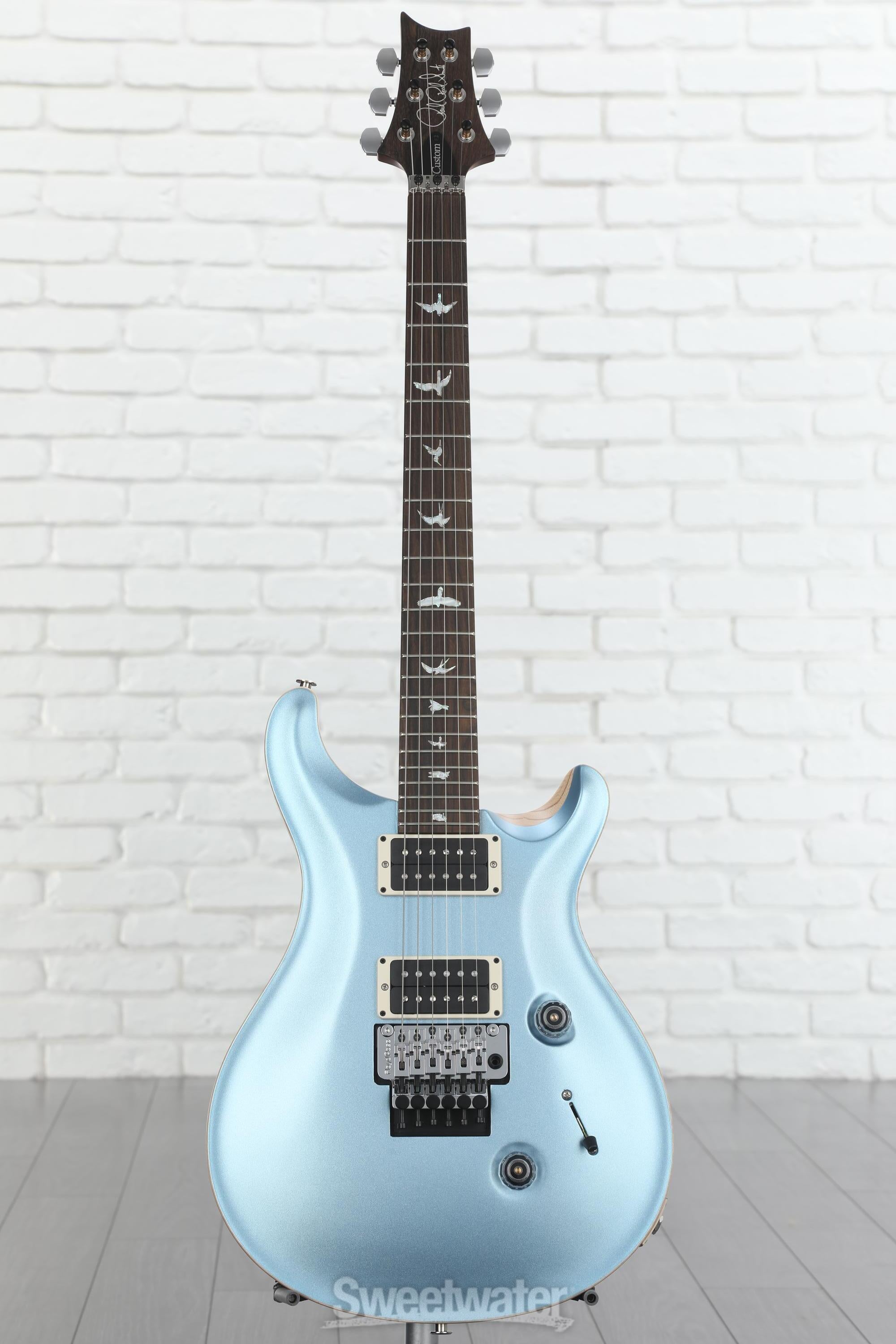 PRS Wood Library Custom 24 Floyd - Satin Frost Blue Metallic | Sweetwater