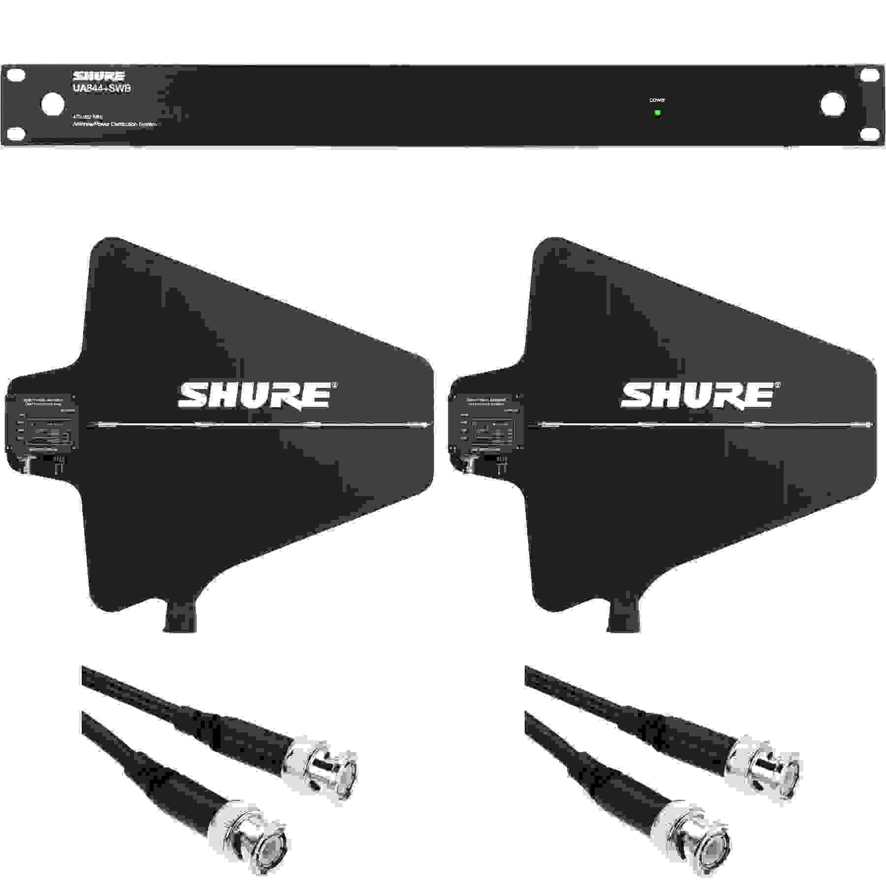 Shure UA844+SWB - 5 Way Active Antenna Splitter/Power Distribution ...