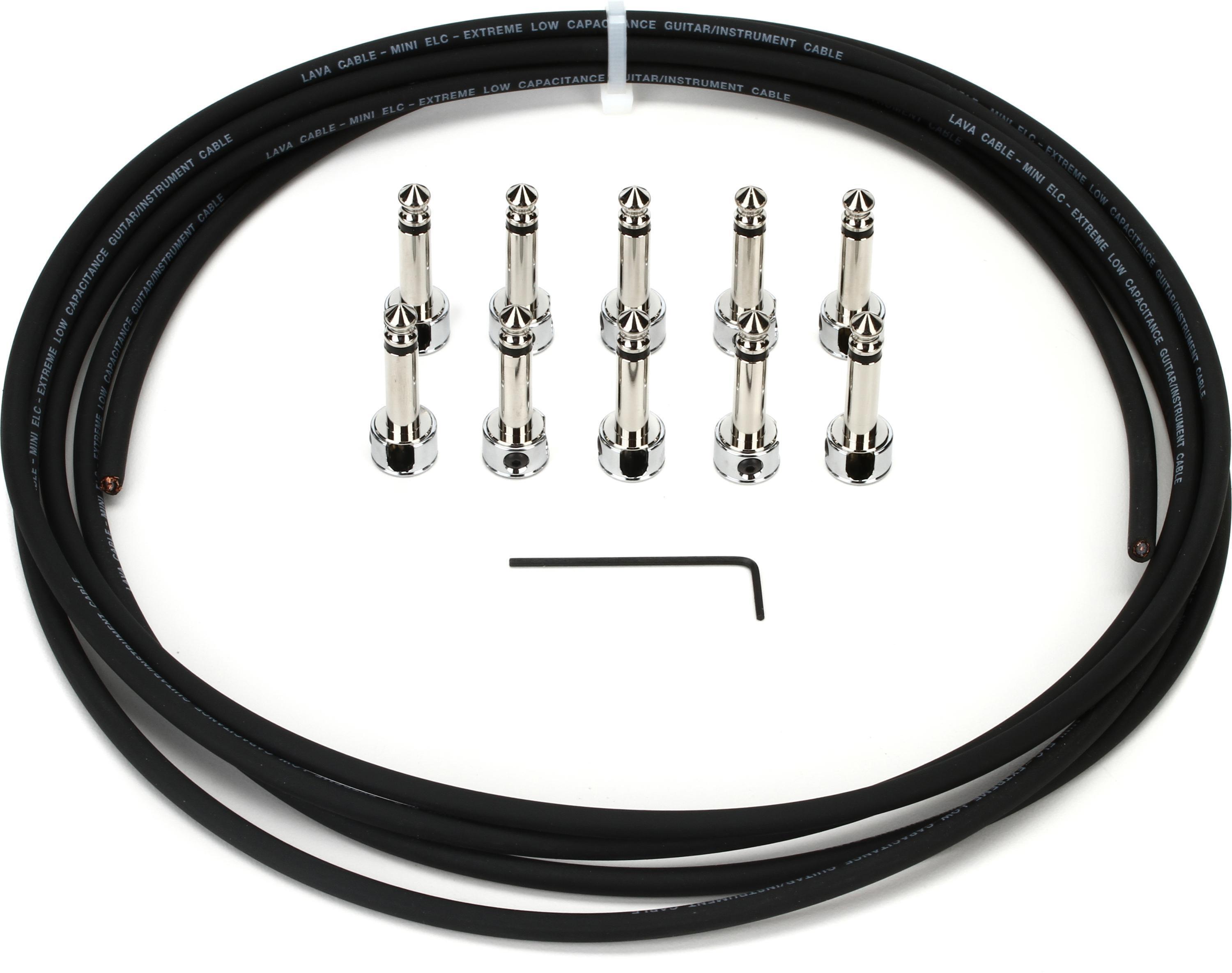 Lava Cable Piston Pedalboard Cable Kit - 10 foot - Black | Sweetwater