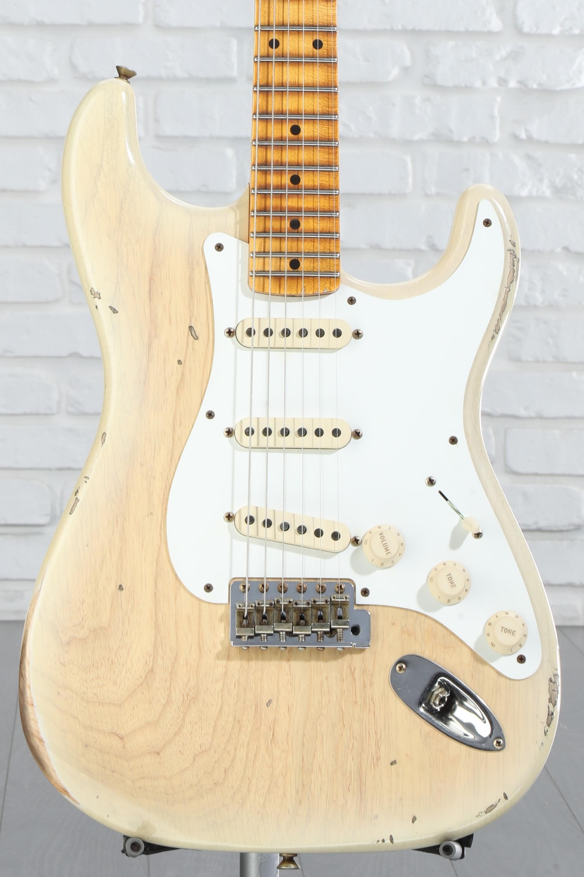 Fender Custom Shop '58 Stratocaster Relic Electric Guitar - Natural ...