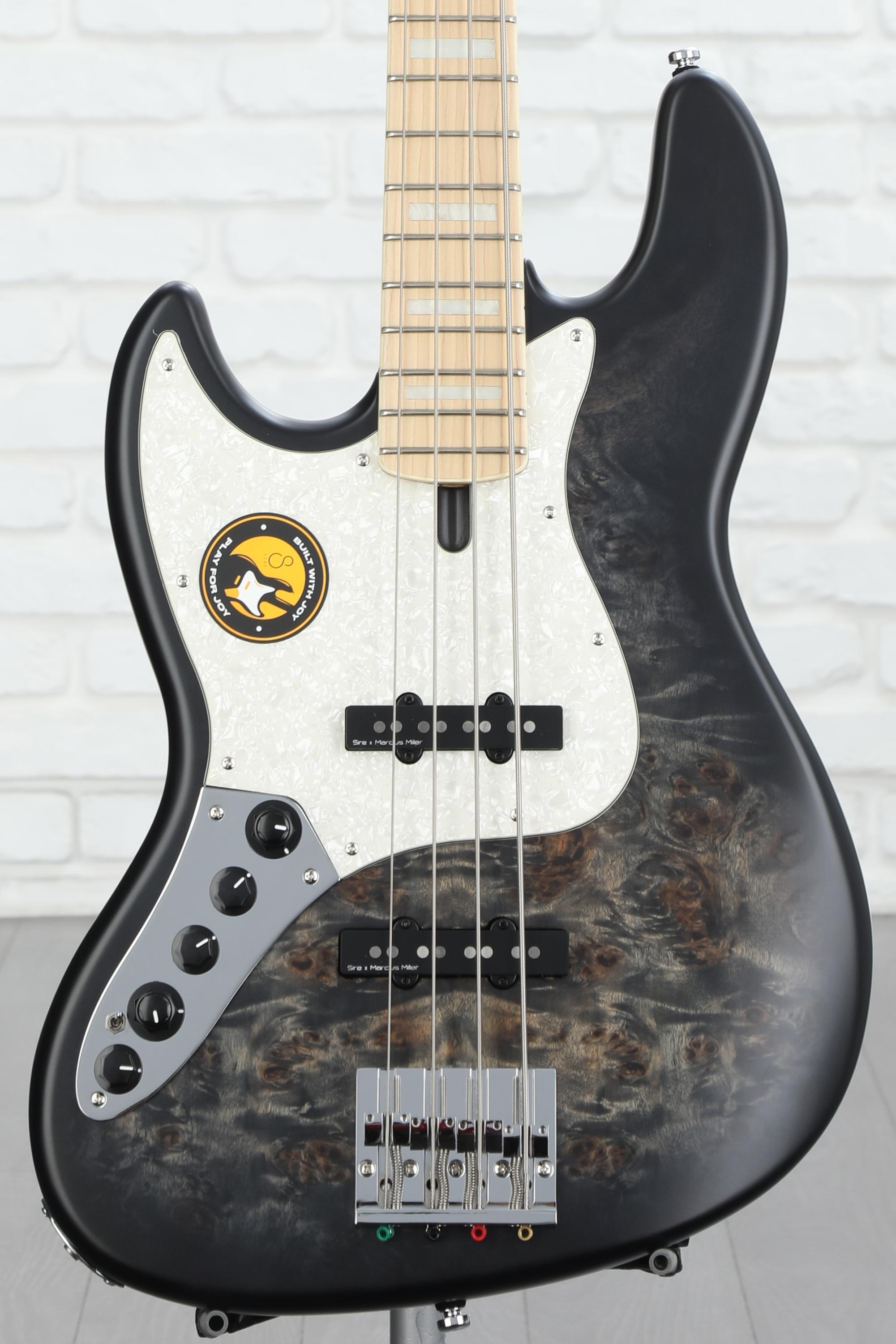 Sire Marcus Miller V7 Swamp Ash Reissue Left-handed 4-string Bass Guitar - Transparent Black ...