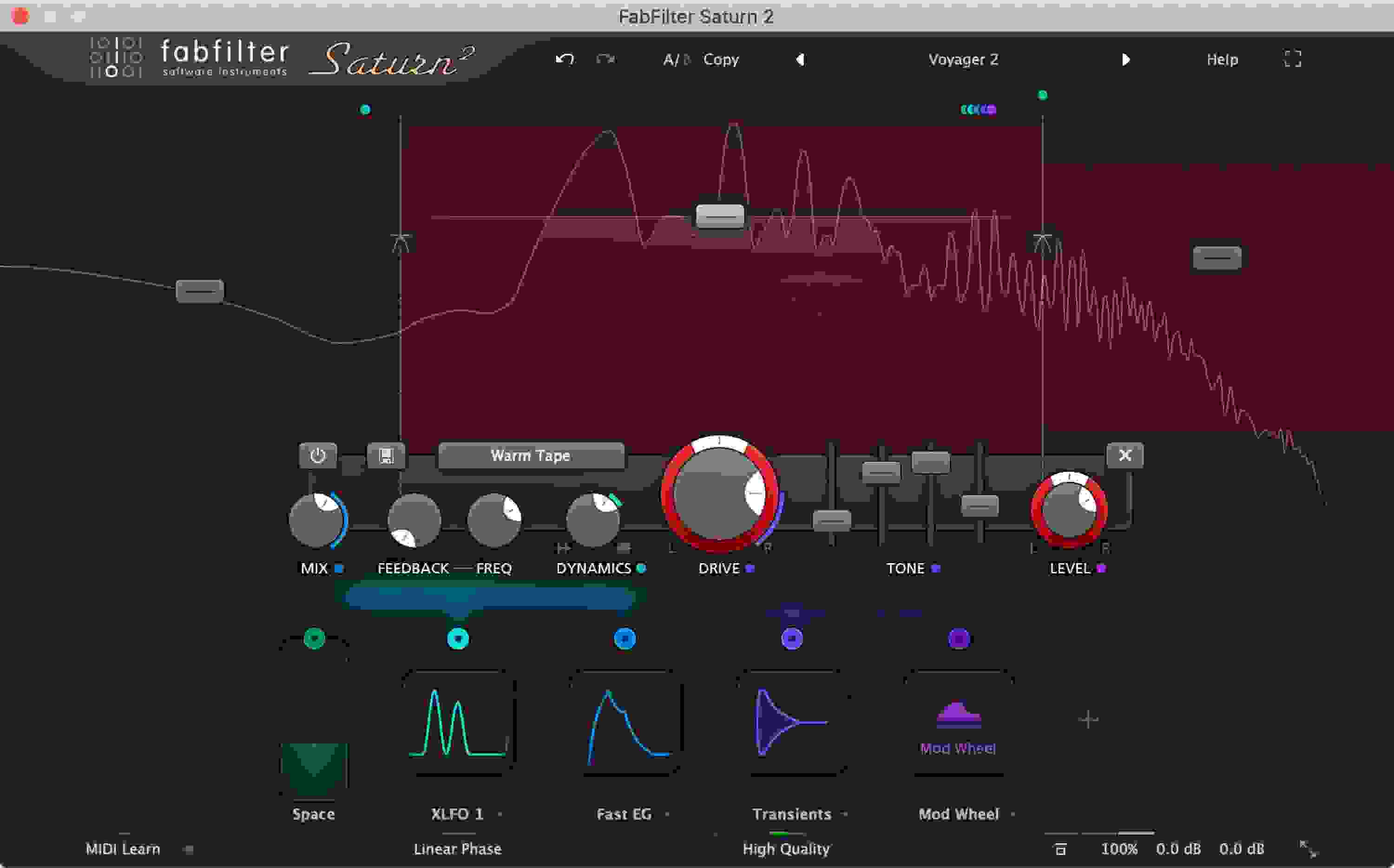 FabFilter Saturn 2 Saturation and Distortion Plug-in | Sweetwater