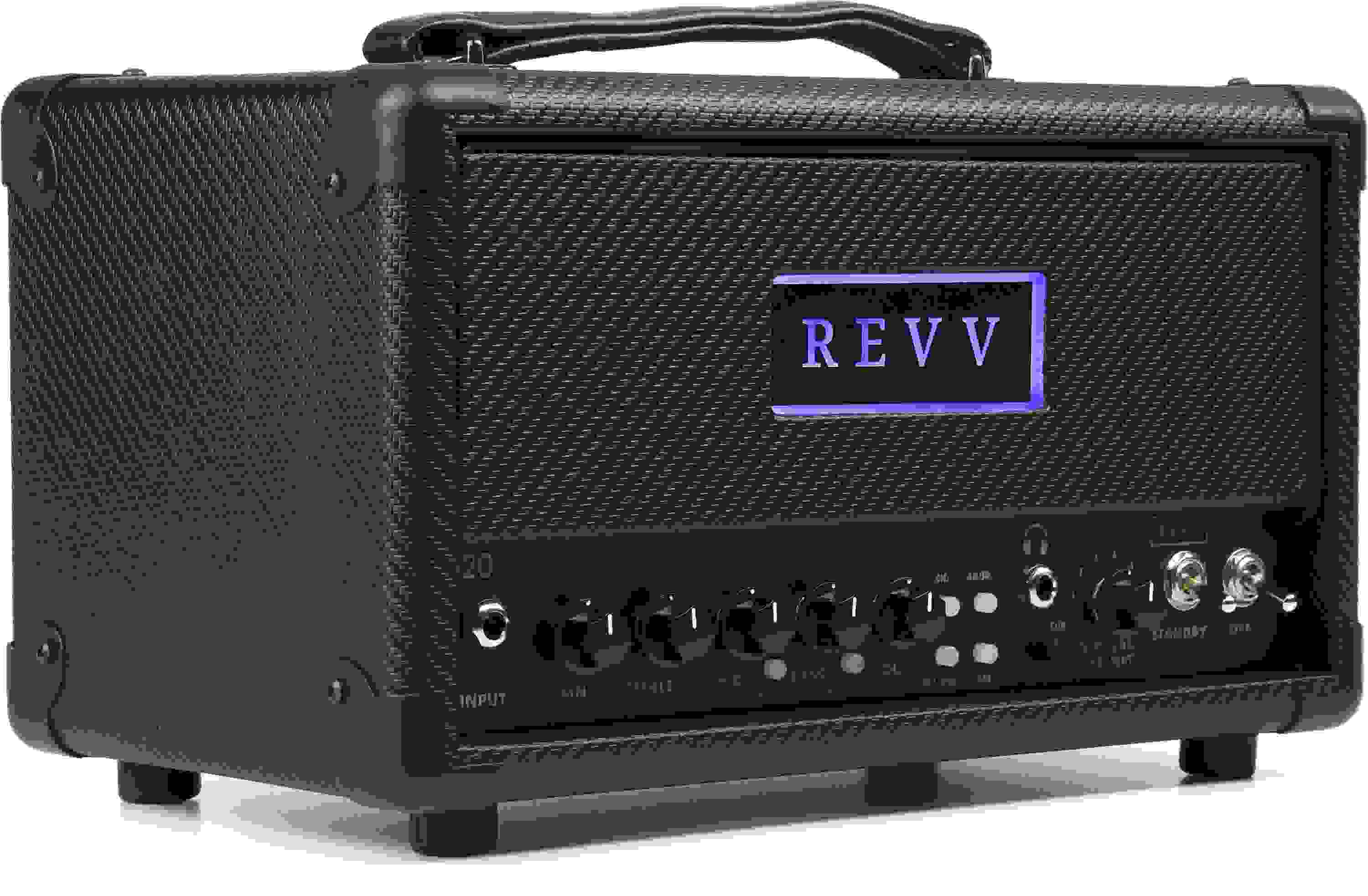 Revv G20 Tolexed Headshell 20/4-watt, 2-channel Tube Guitar Amp Head ...