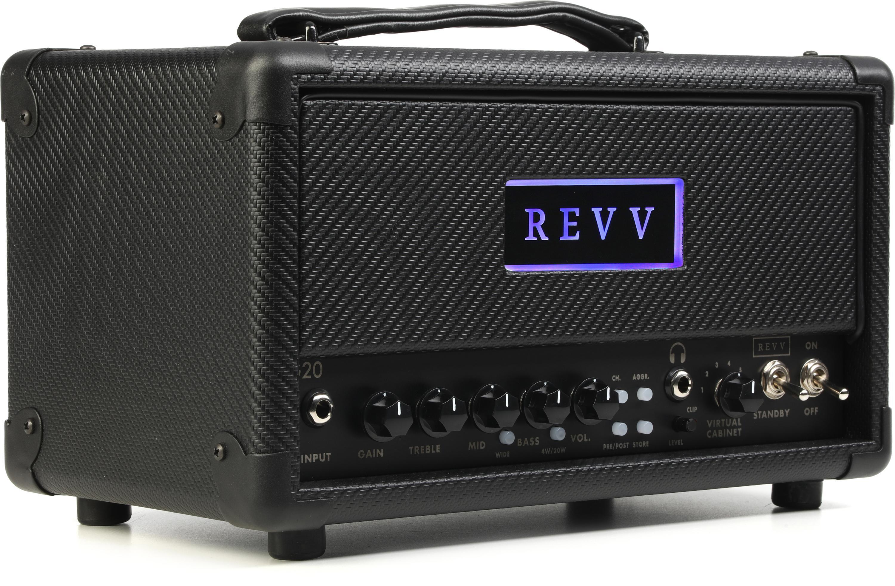 Revv G20 Tolexed Headshell 20/4-watt, 2-channel Tube Guitar Amp Head ...