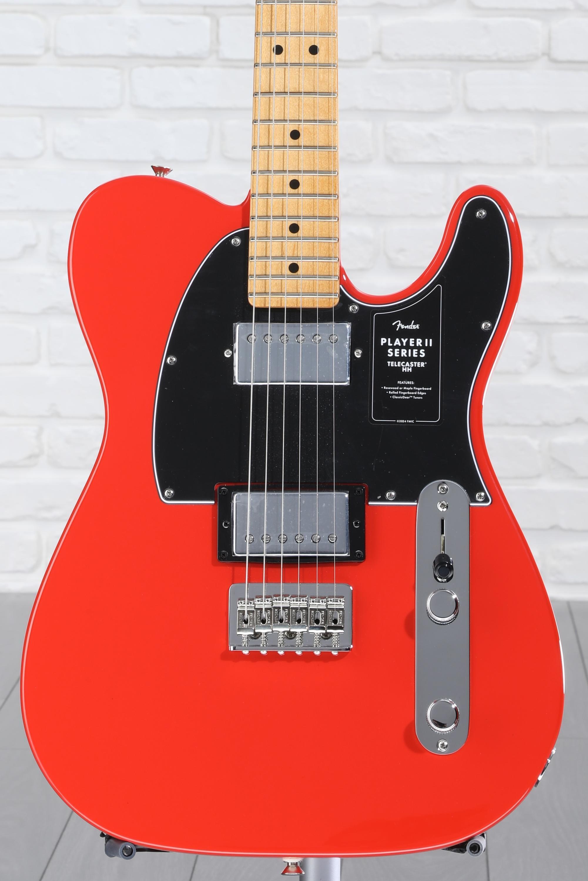 Fender Player II Telecaster HH Electric Guitar - Coral Red with Maple ...