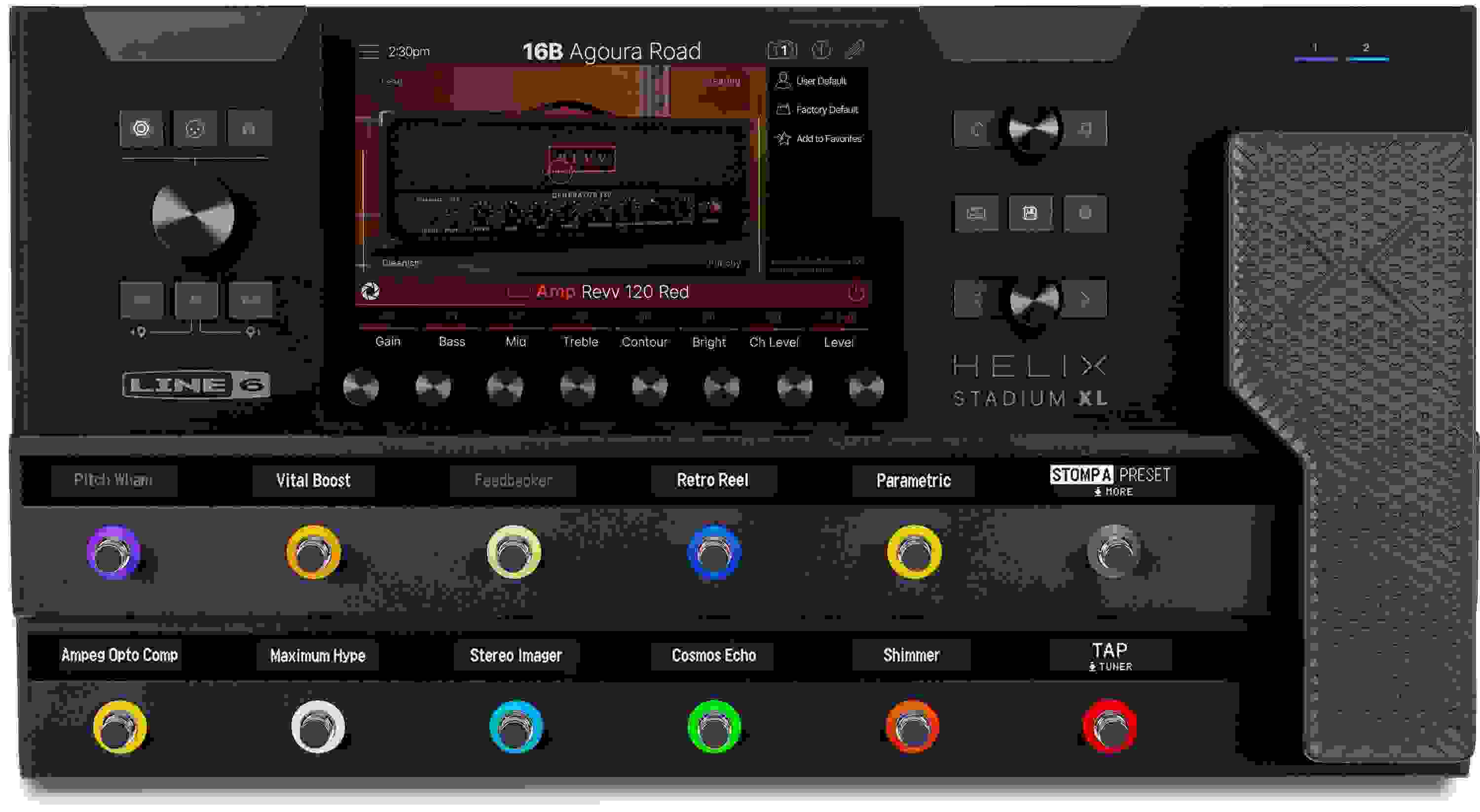 Line 6 Helix Stadium XL Amp Modeler and FX Processor | Sweetwater Line 6 Helix Stadium XL Amp Modeler and FX Processor | Sweetwater