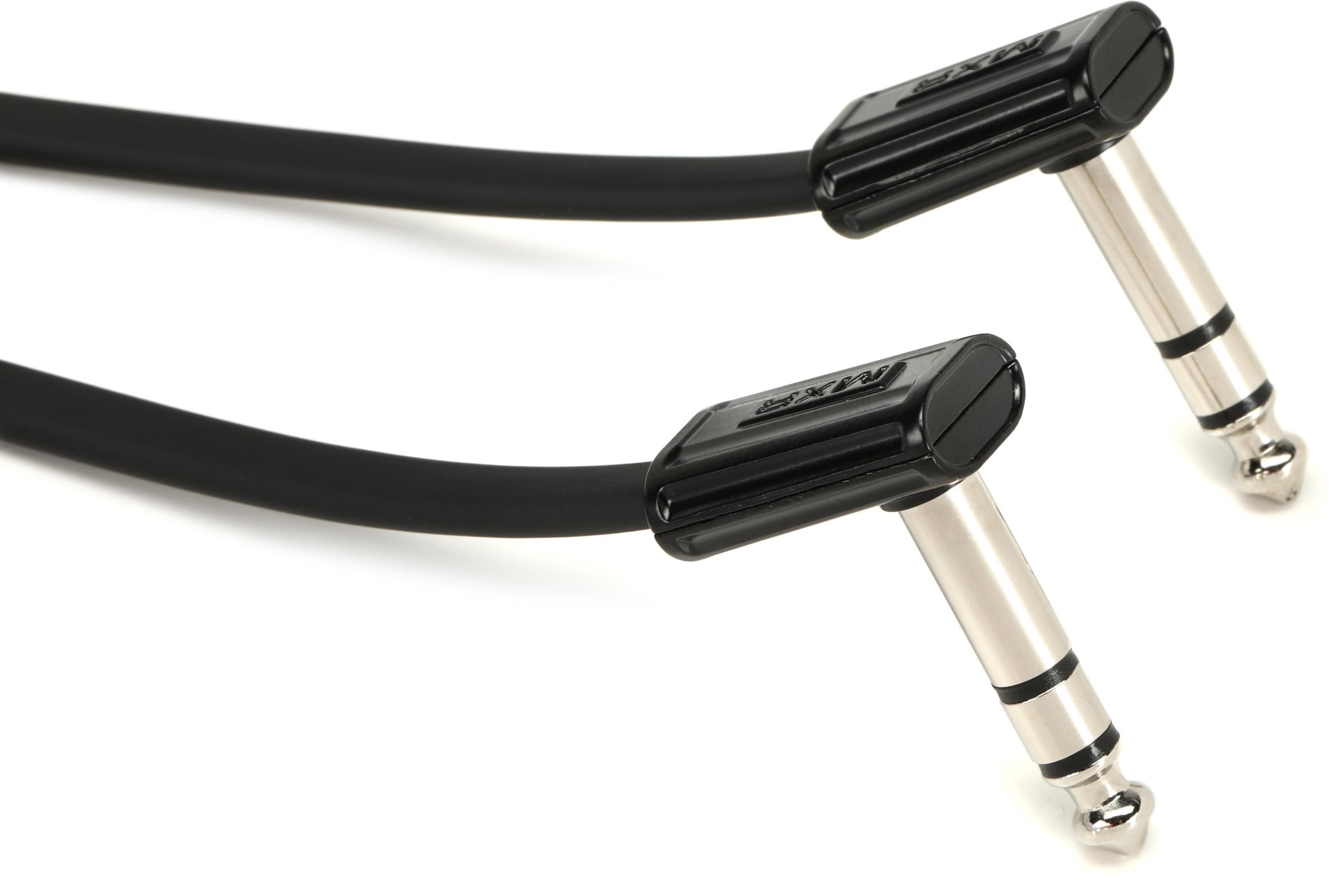 MXR DCISTR1RR Stereo Ribbon Patch Cable - Right Angle to Right Angle ...