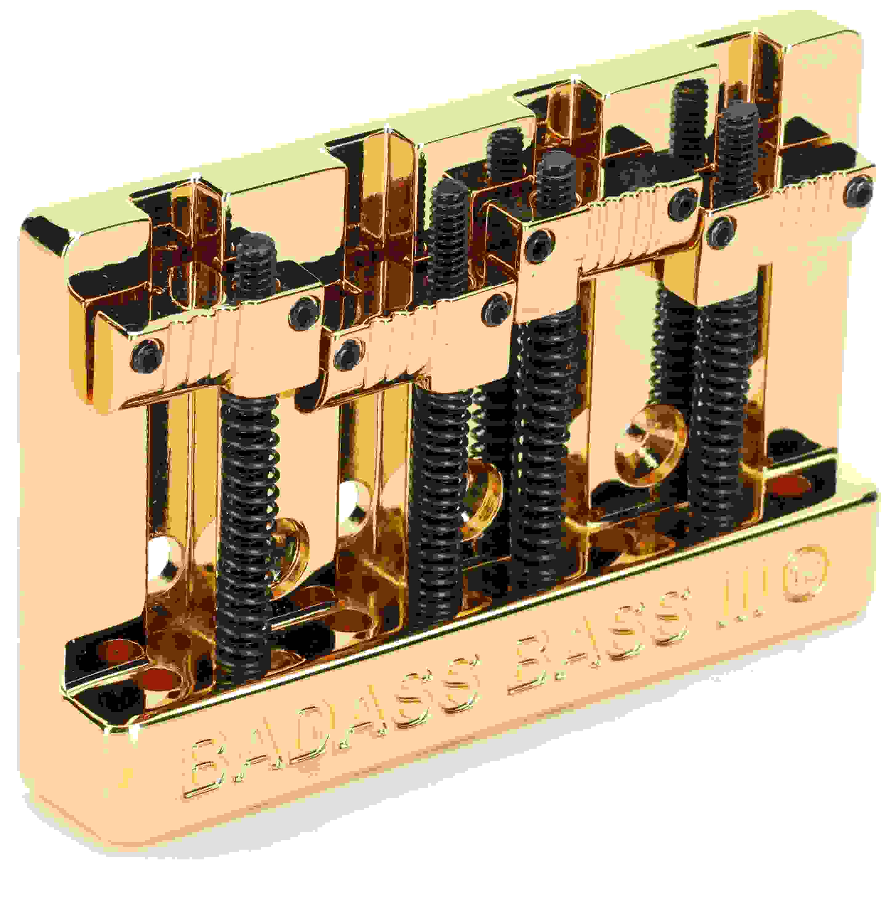 Leo Quan Badass III 4-String High-mass Bass Bridge - Gold | Sweetwater