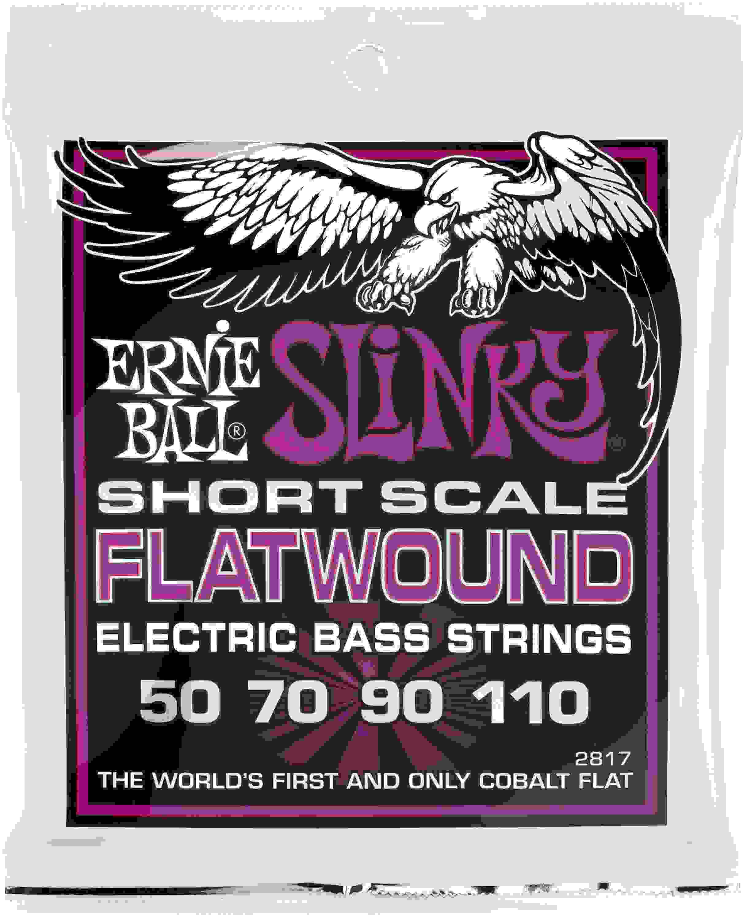 Ernie Ball 2817 Power Slinky Flatwound Electric Bass Guitar Strings ...