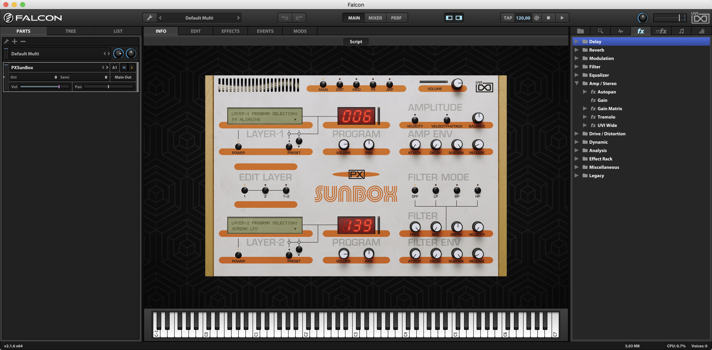UVI PX SunBox Hybrid Synthesizer Software | Sweetwater