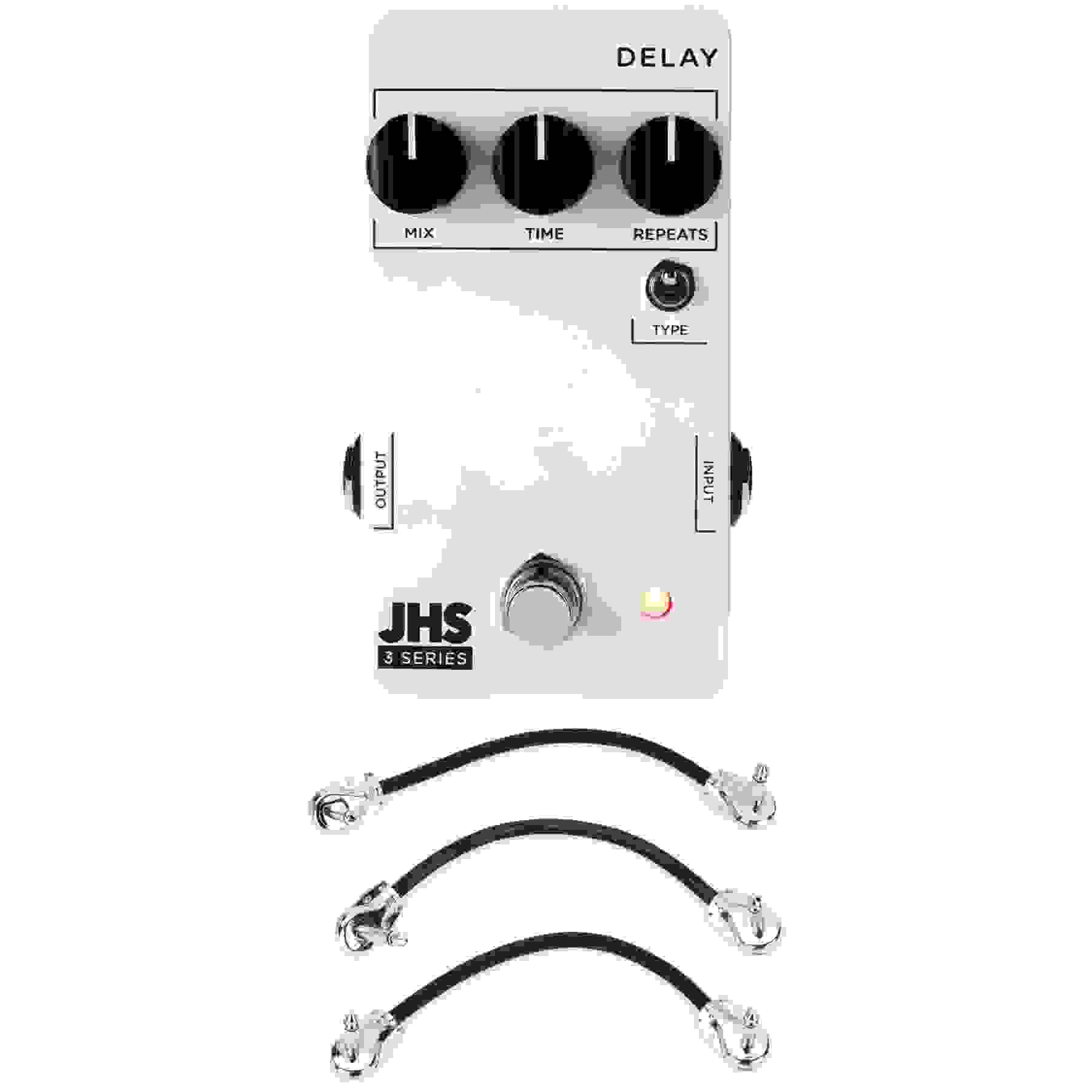 JHS 3 Series Delay Pedal with Patch Cables | Sweetwater
