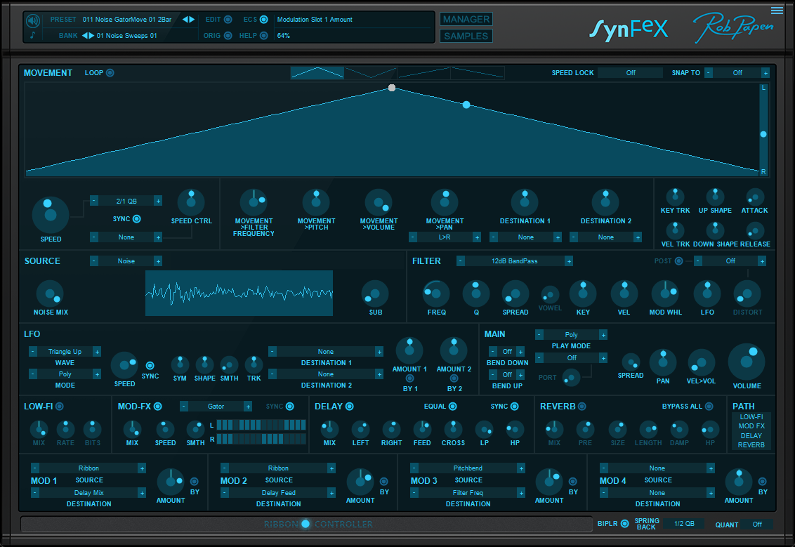 Rob Papen SynFeX Virtual Effects Synthesizer Plug-in | Sweetwater