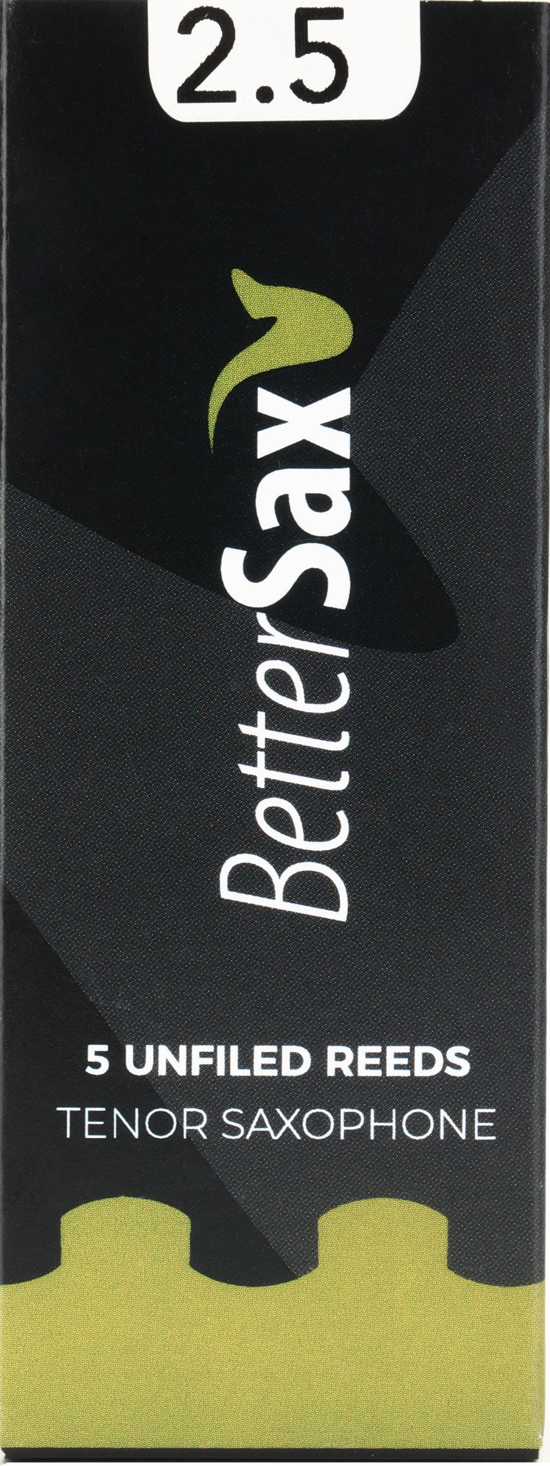 BetterSax Tenor Saxophone Jazz Cut Reeds - 2.5 (5-pack) | Sweetwater