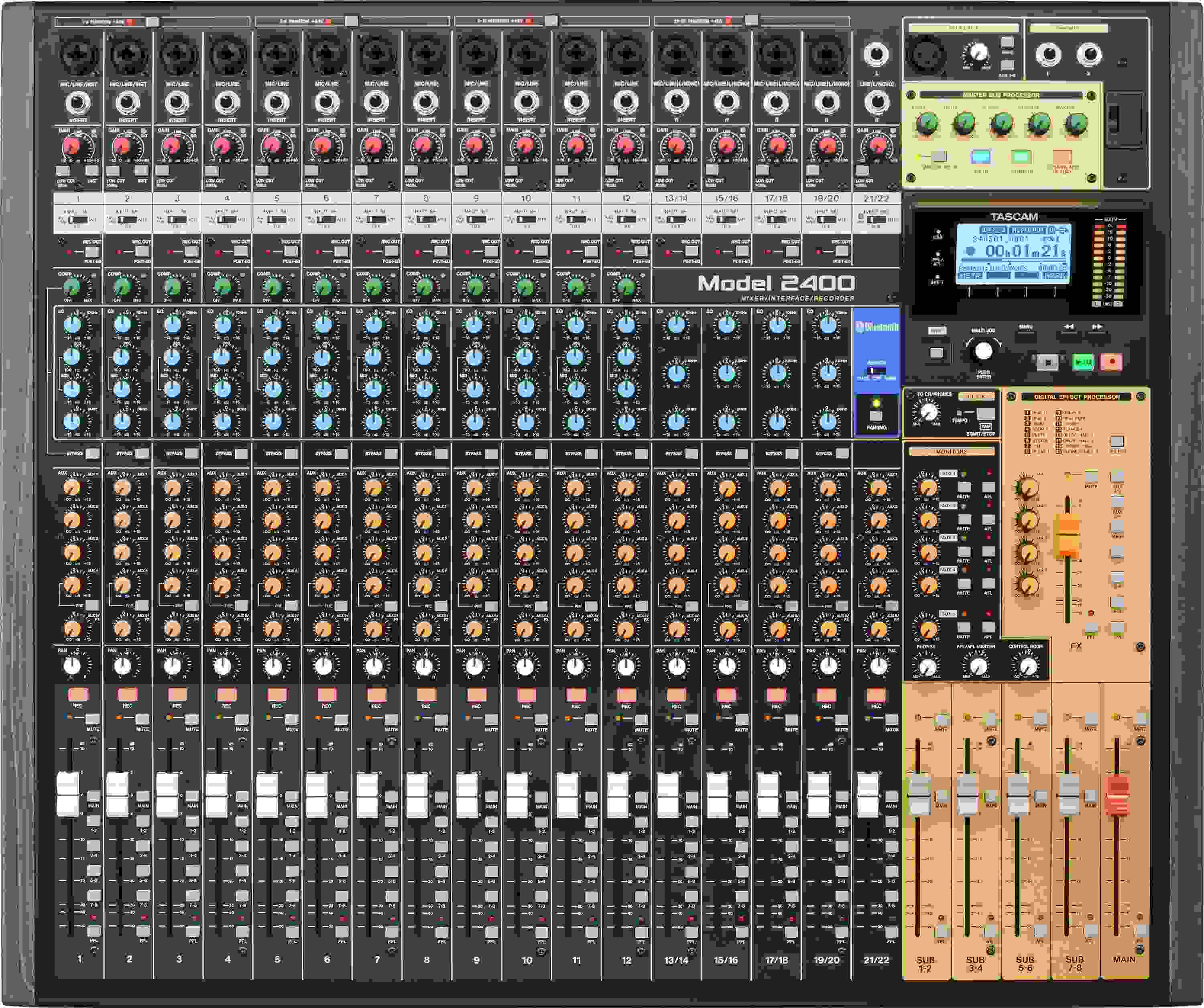 TASCAM Model 2400 24-channel Analog Recording Console | Sweetwater