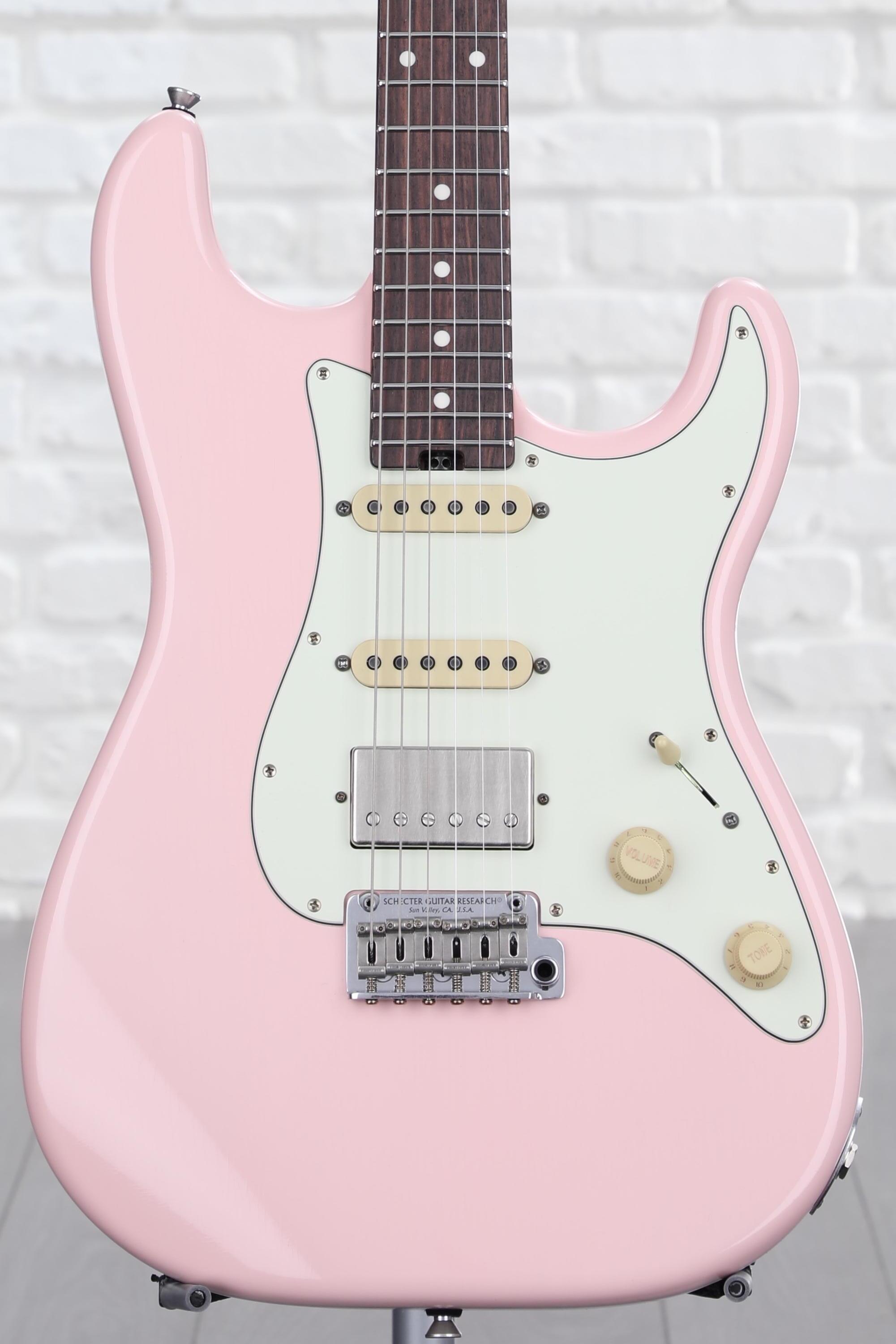 Schecter USA Traditional Wembley HSS Electric Guitar - Shell Pink ...