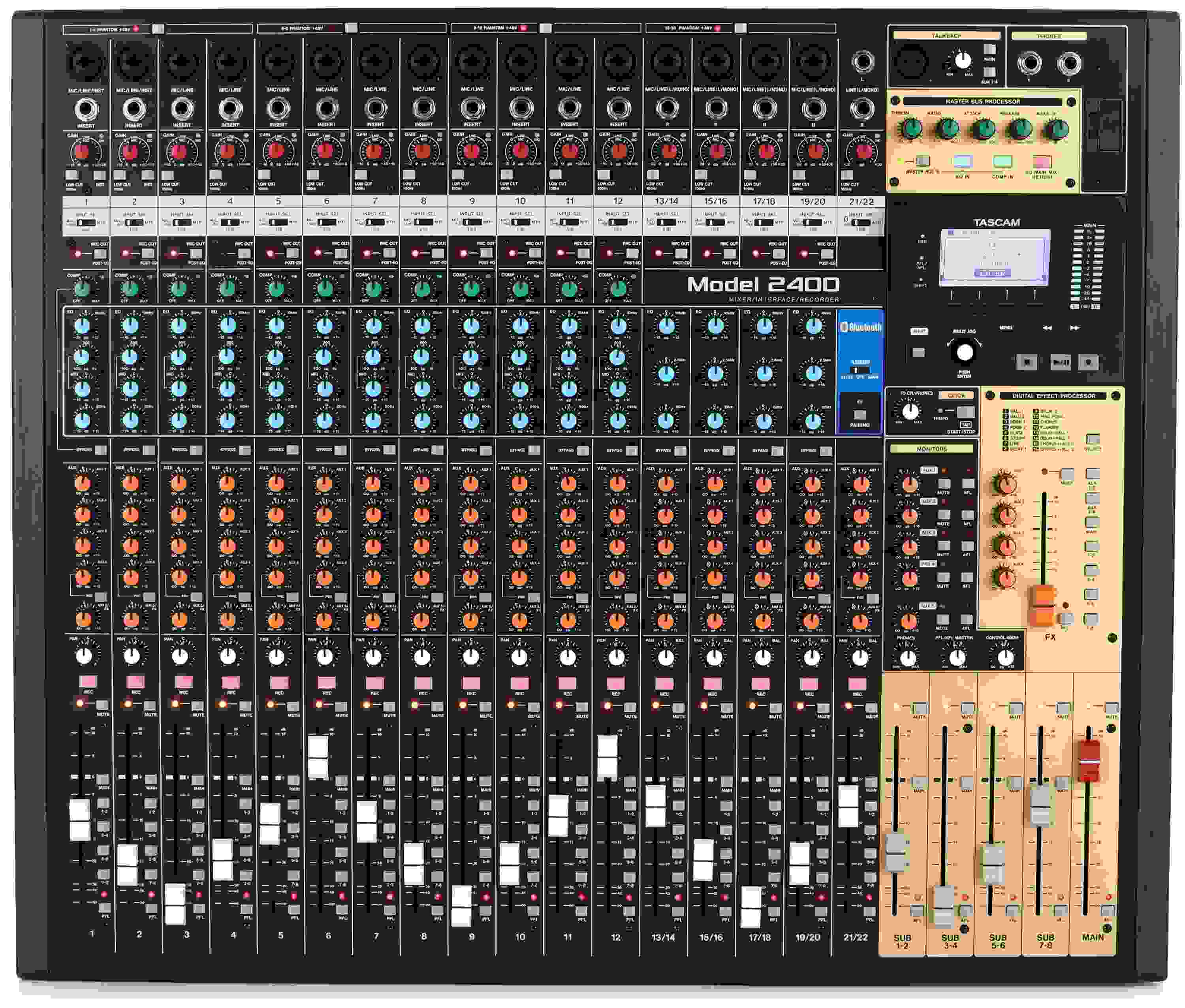 TASCAM Model 2400 24-channel Analog Recording Console | Sweetwater
