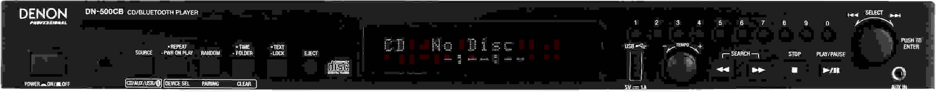 Denon Professional DN-500CB CD / Media Player with Bluetooth | Sweetwater