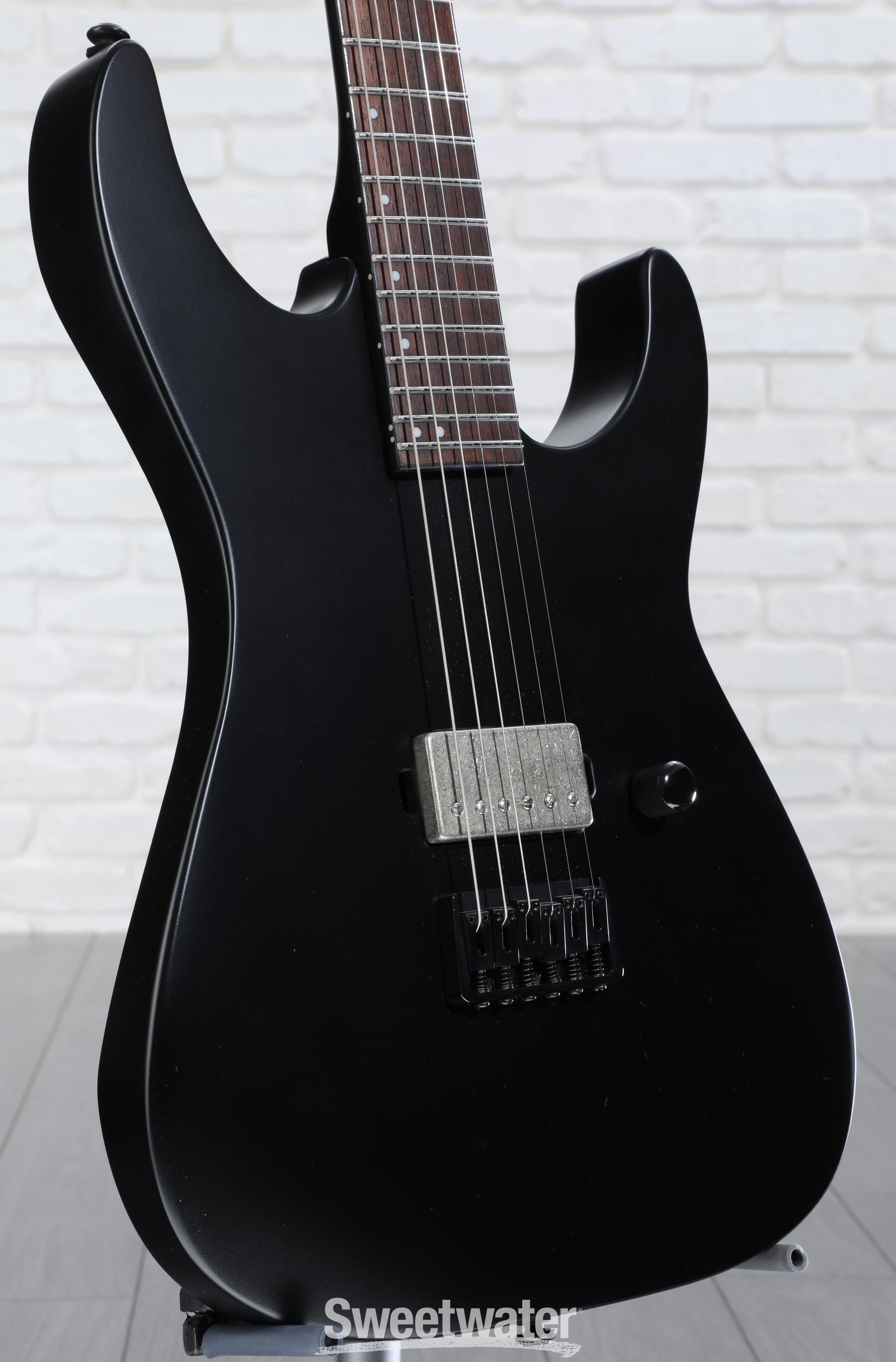 ESP LTD M-201 HT Electric Guitar - Black Satin | Sweetwater