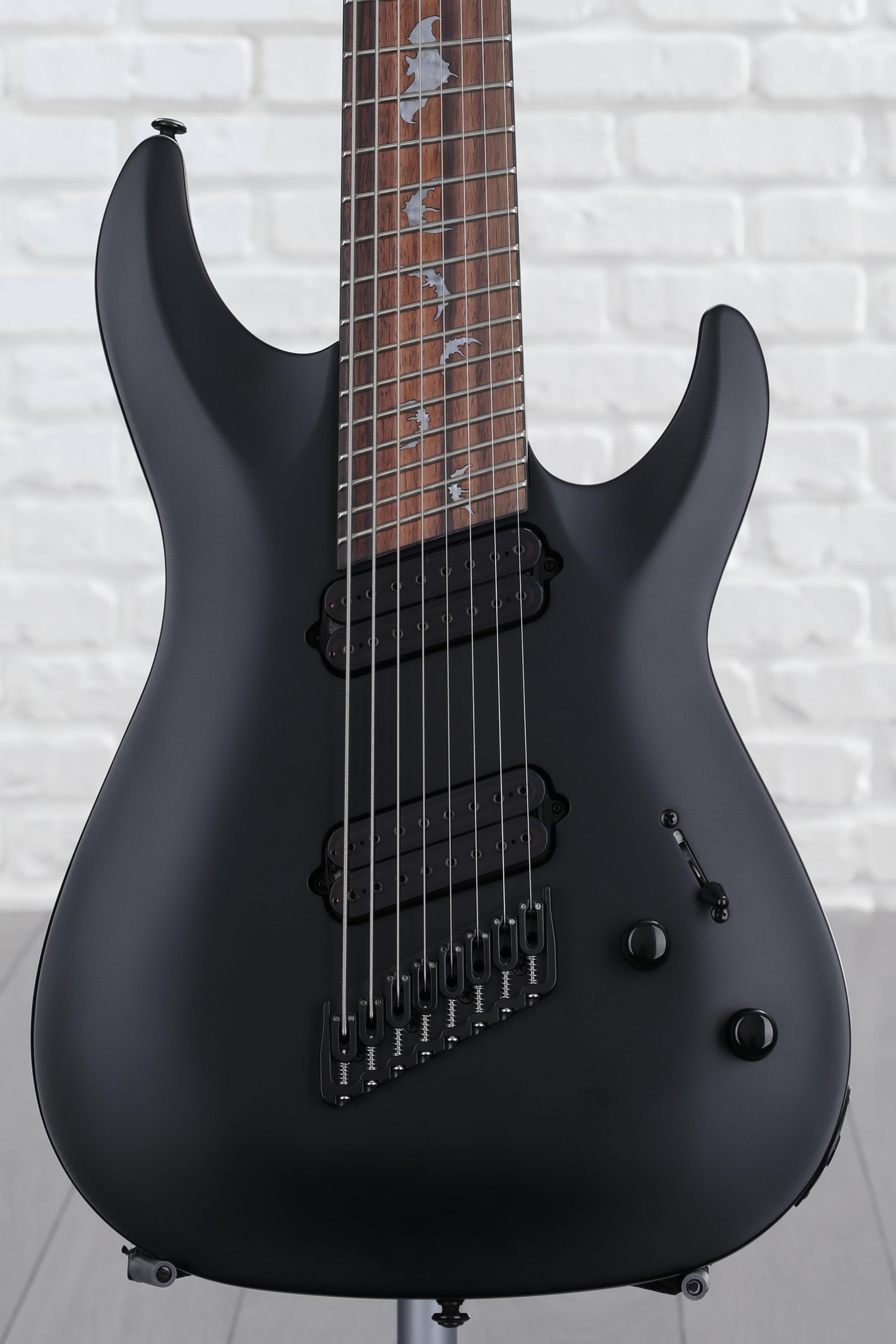 Schecter Damien-8 Multiscale 8-string Electric Guitar - Satin Black ...