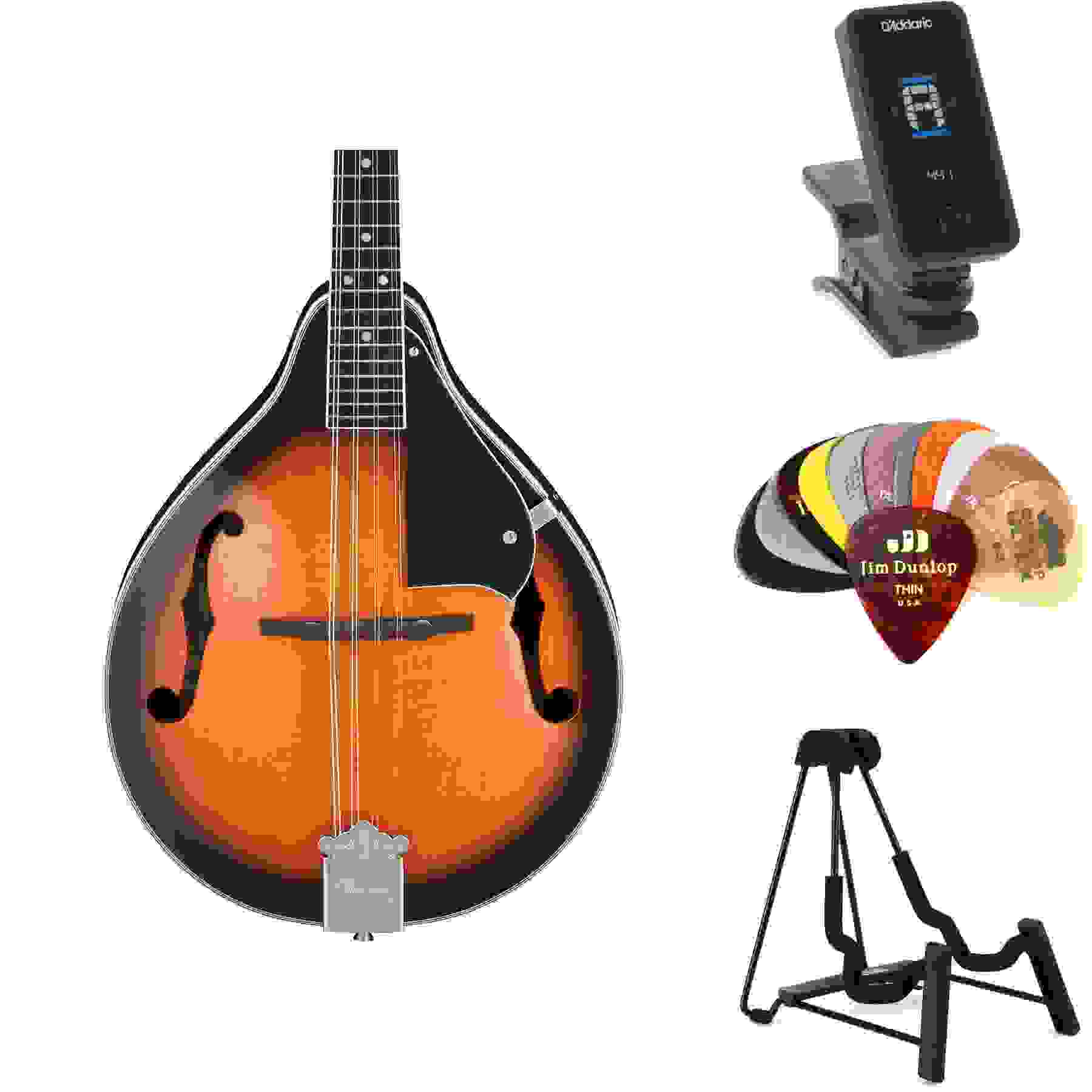 Ibanez M510 Mandolin Essentials Bundle - Brown Sunburst High Gloss | Sweetwater