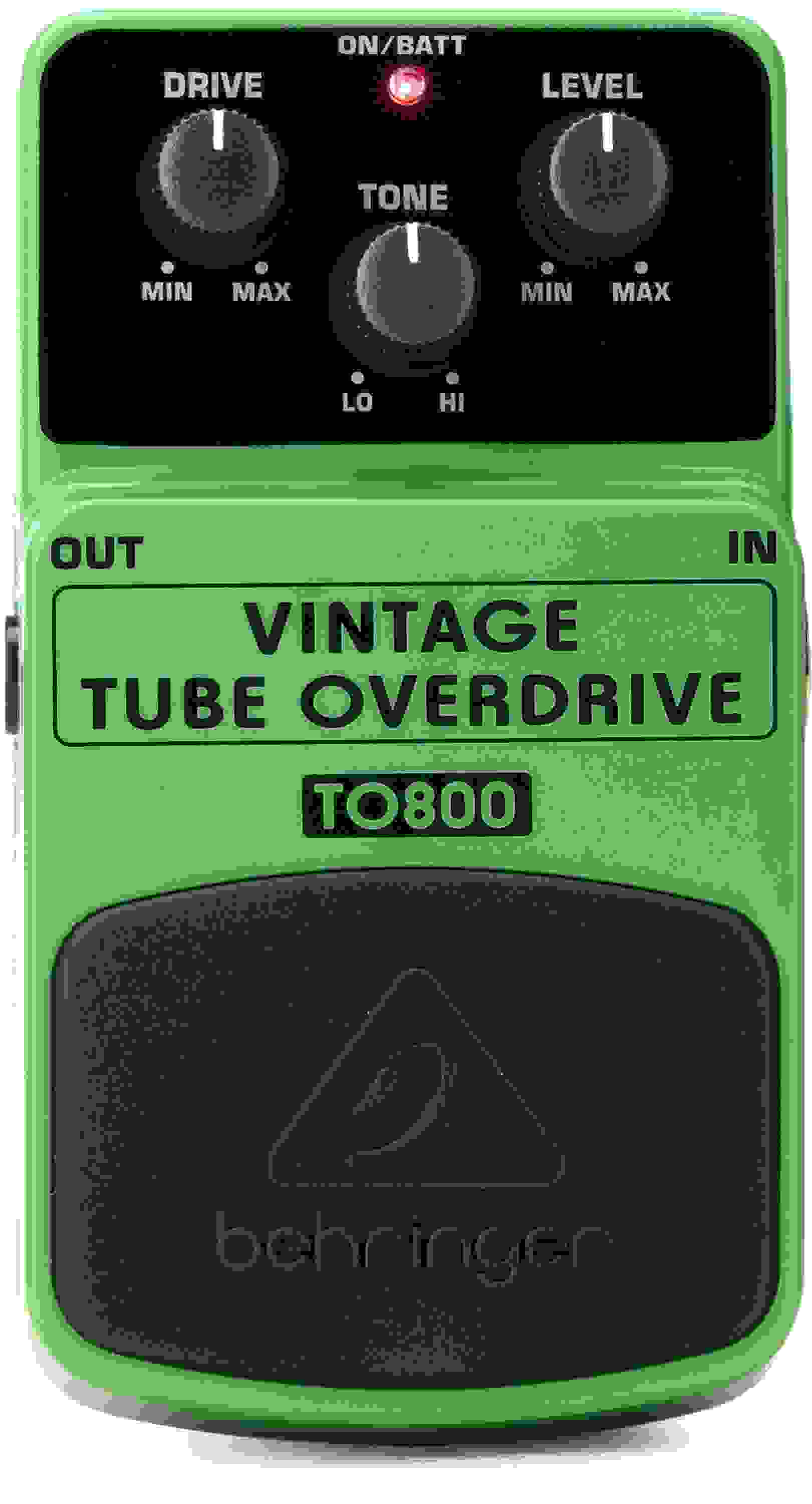 Behringer TO800 Vintage Tube Overdrive Pedal | Sweetwater