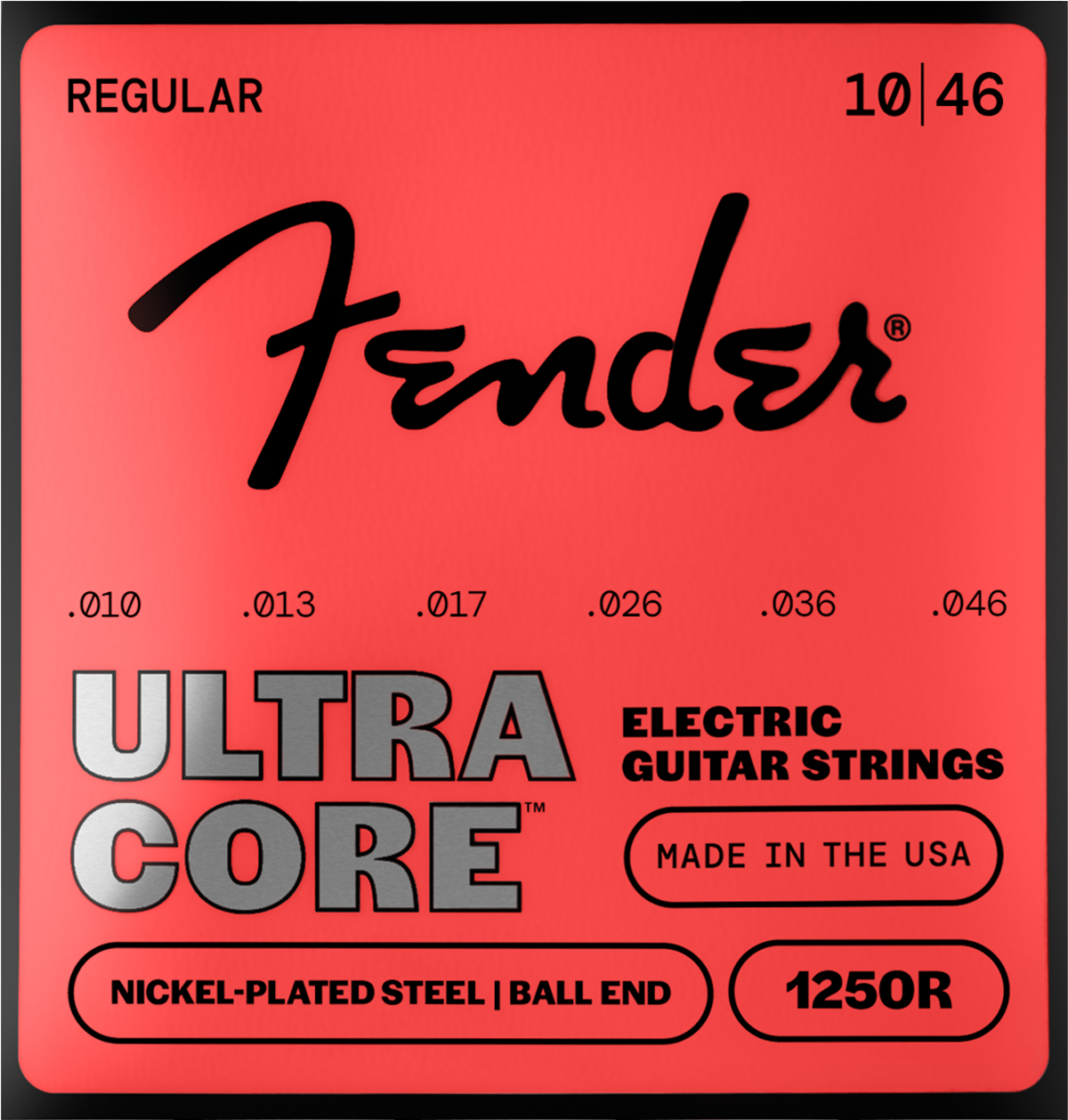Fender 1250 UltraCore Electric Guitar Strings - .010-.046 Regular ...