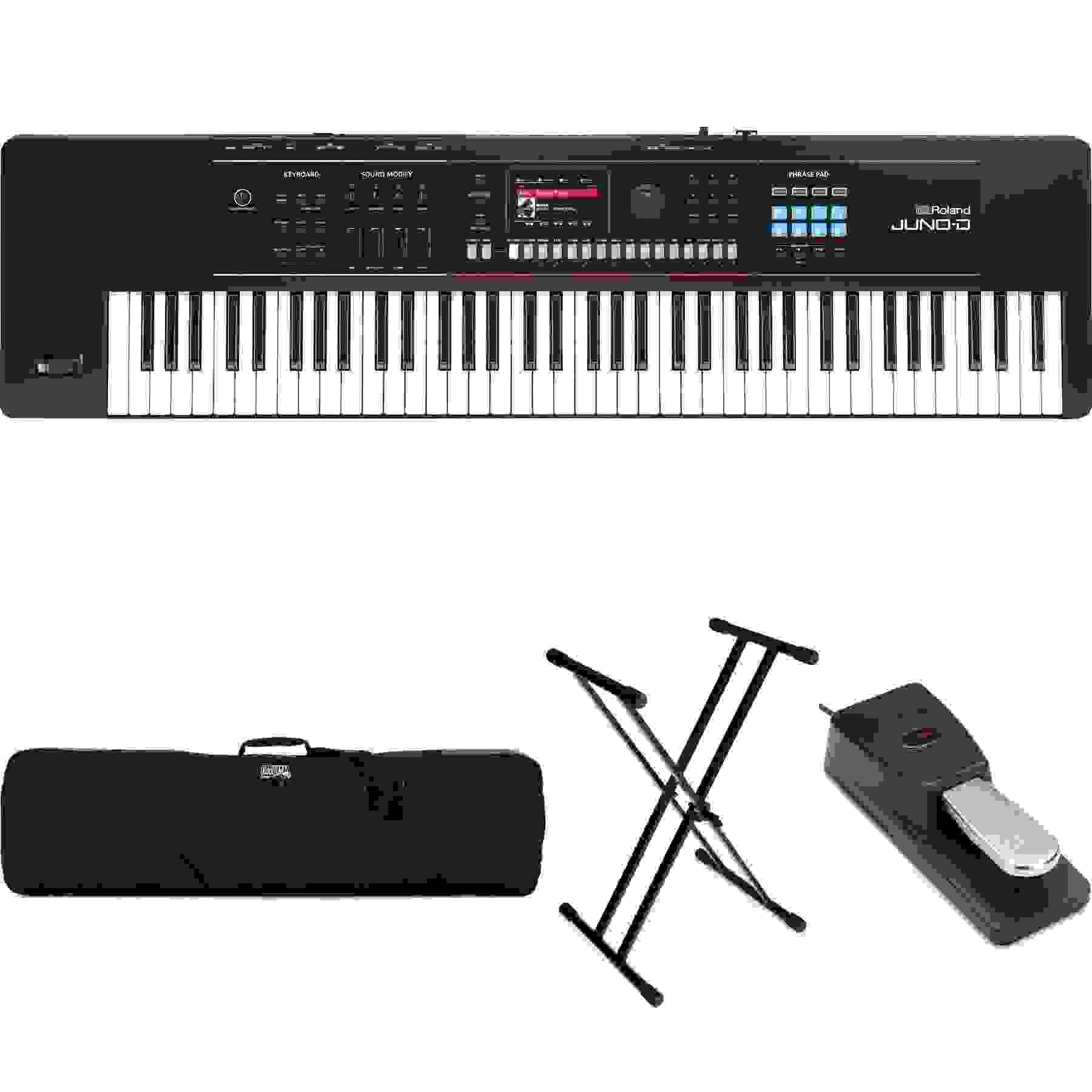 Roland JUNO-D7 76-key Synthesizer Stage Bundle | Sweetwater