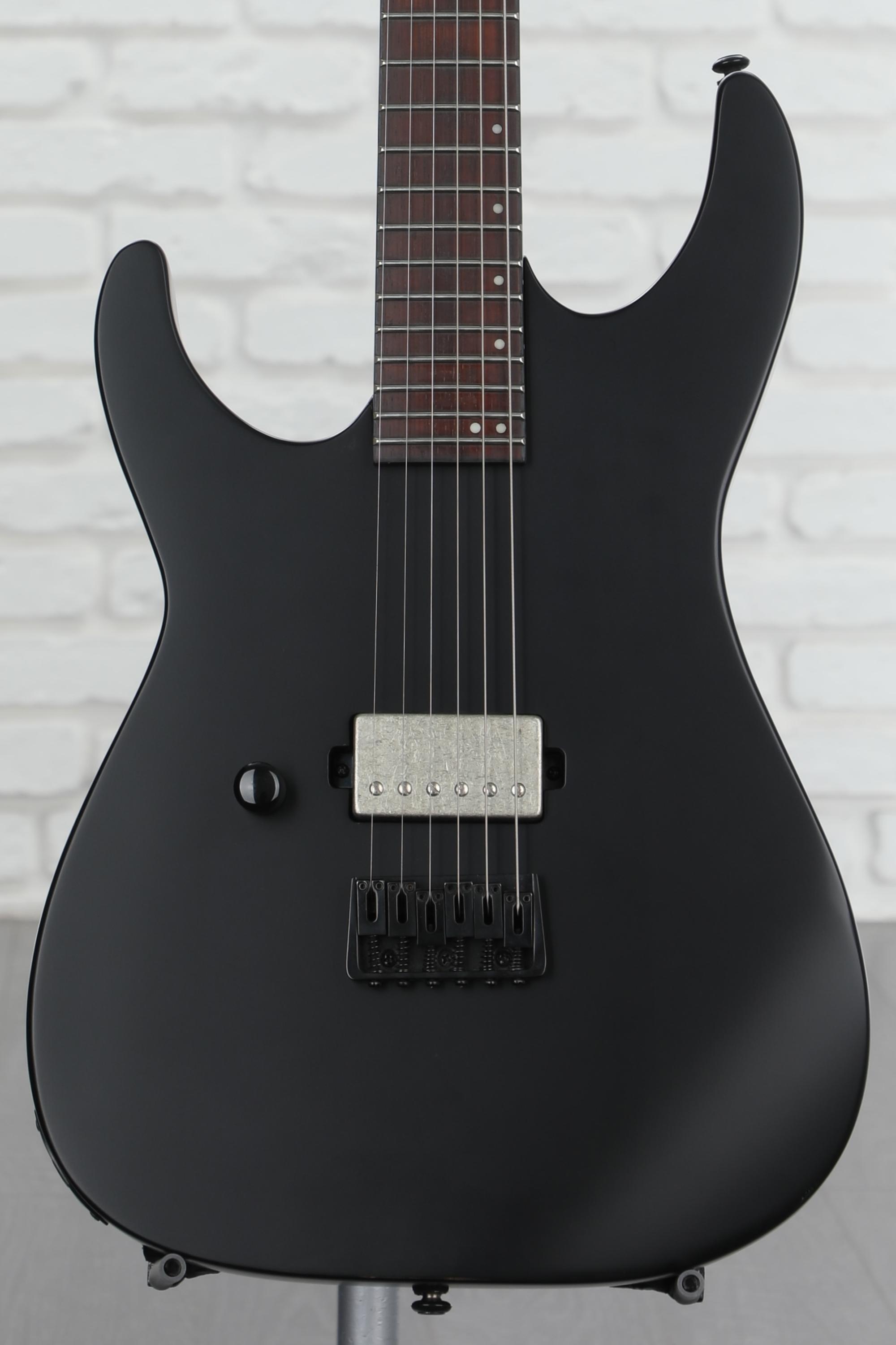 ESP LTD M-201 HT Left-handed Electric Guitar - Black Satin | Sweetwater