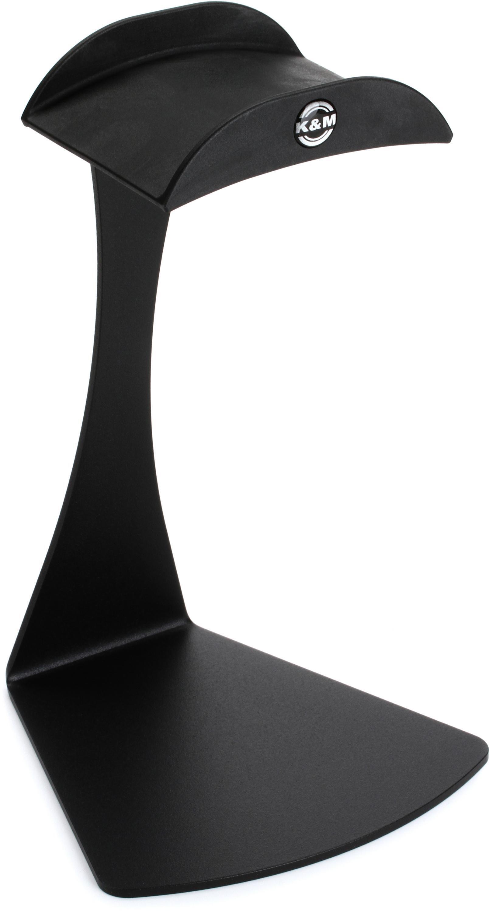 K&M 16075 Headphones Table Stand - Black | Sweetwater