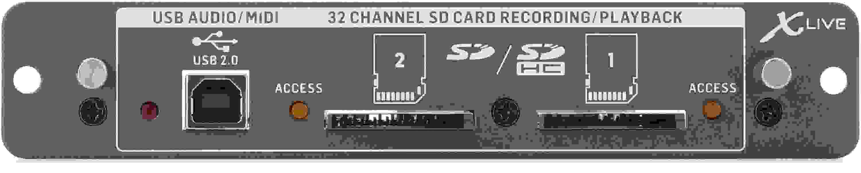 Behringer X-LIVE X32 Expansion Card for 32-channel SD/SDHC card and USB ...