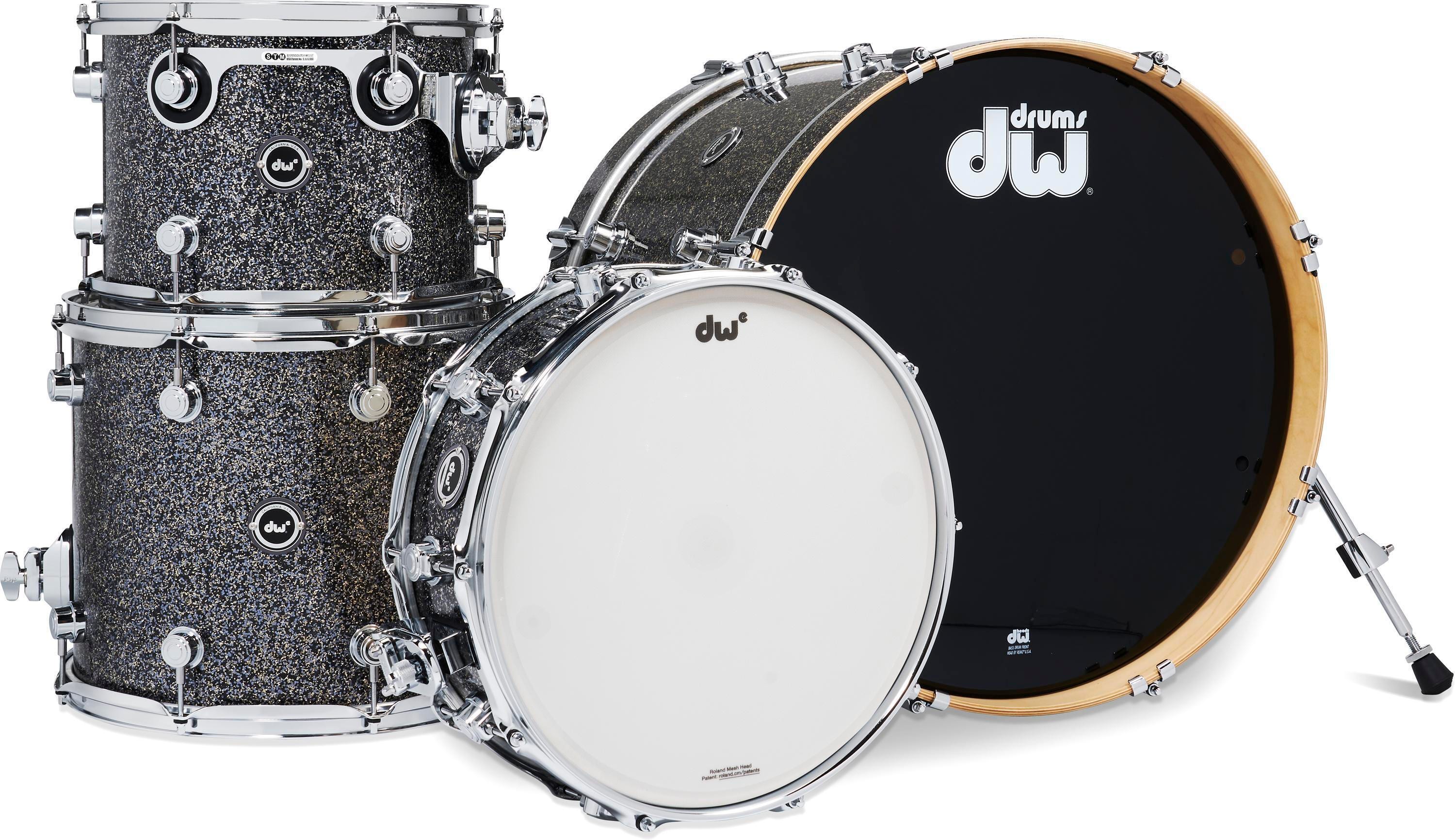 DW DWe 4-piece Shell Pack - Black Galaxy | Sweetwater