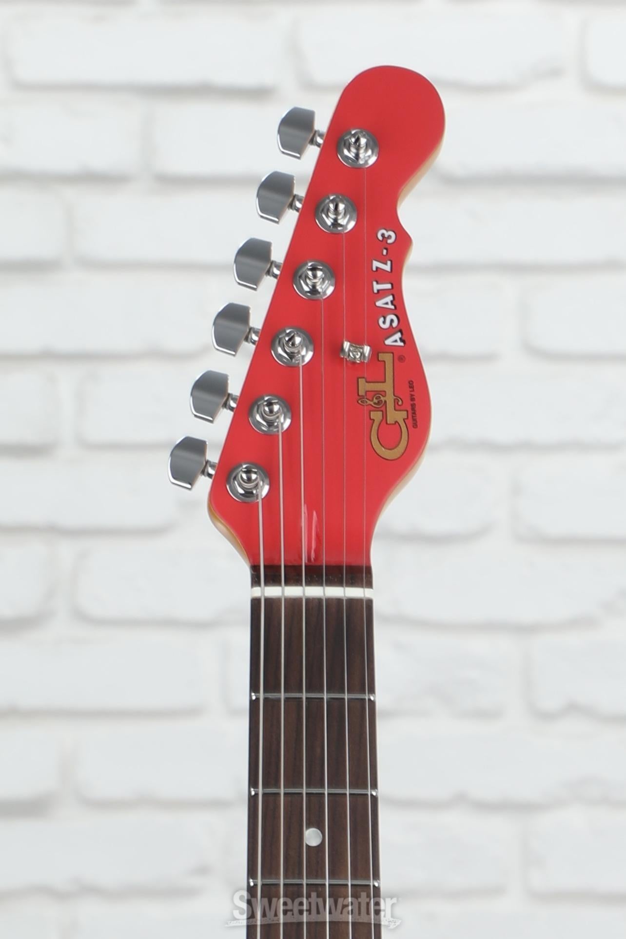 G&L Fullerton Deluxe ASAT Z3 Electric Guitar - Fiesta Red, Sweetwater ...