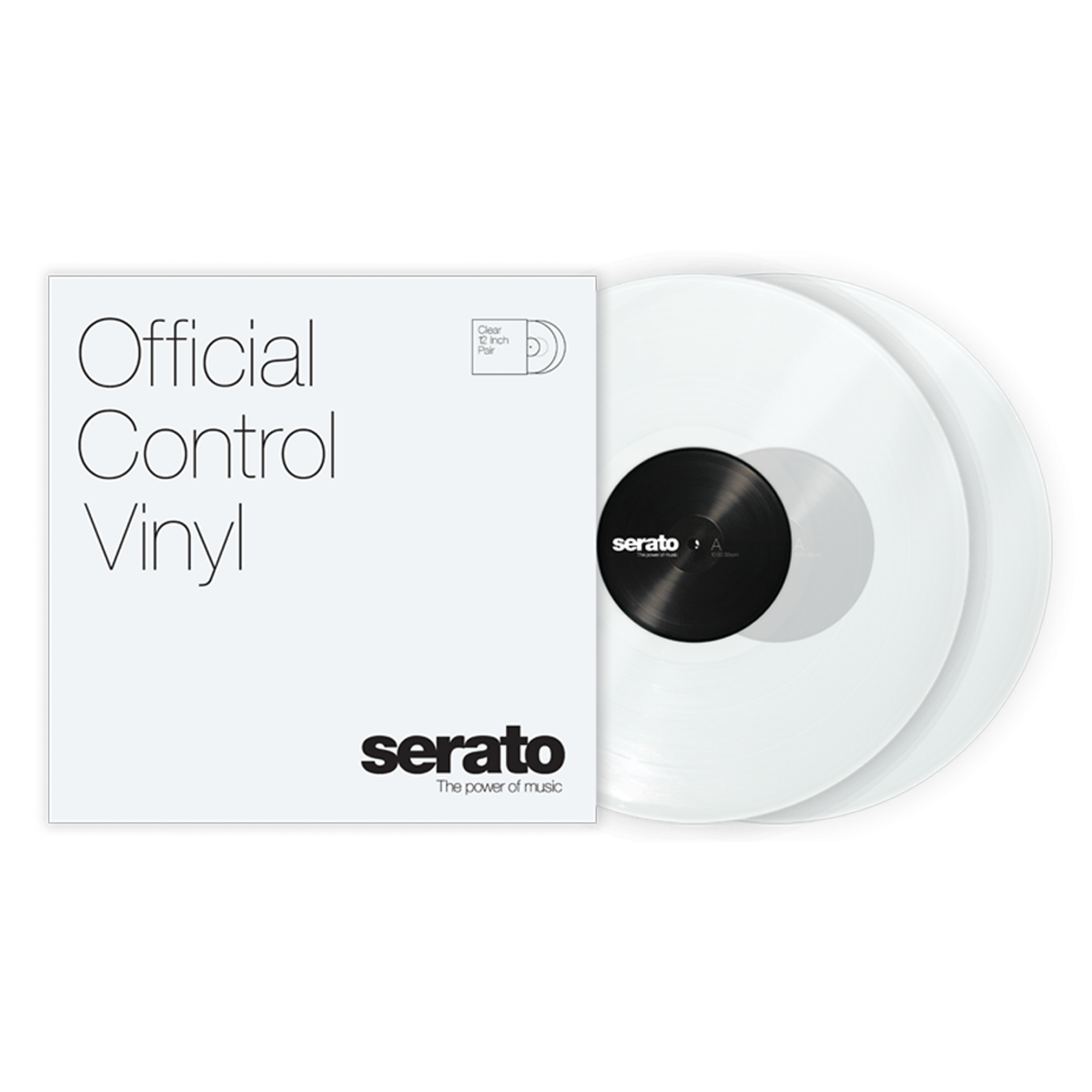 NULL 12 inch Control Vinyl Pair - Clear | Sweetwater