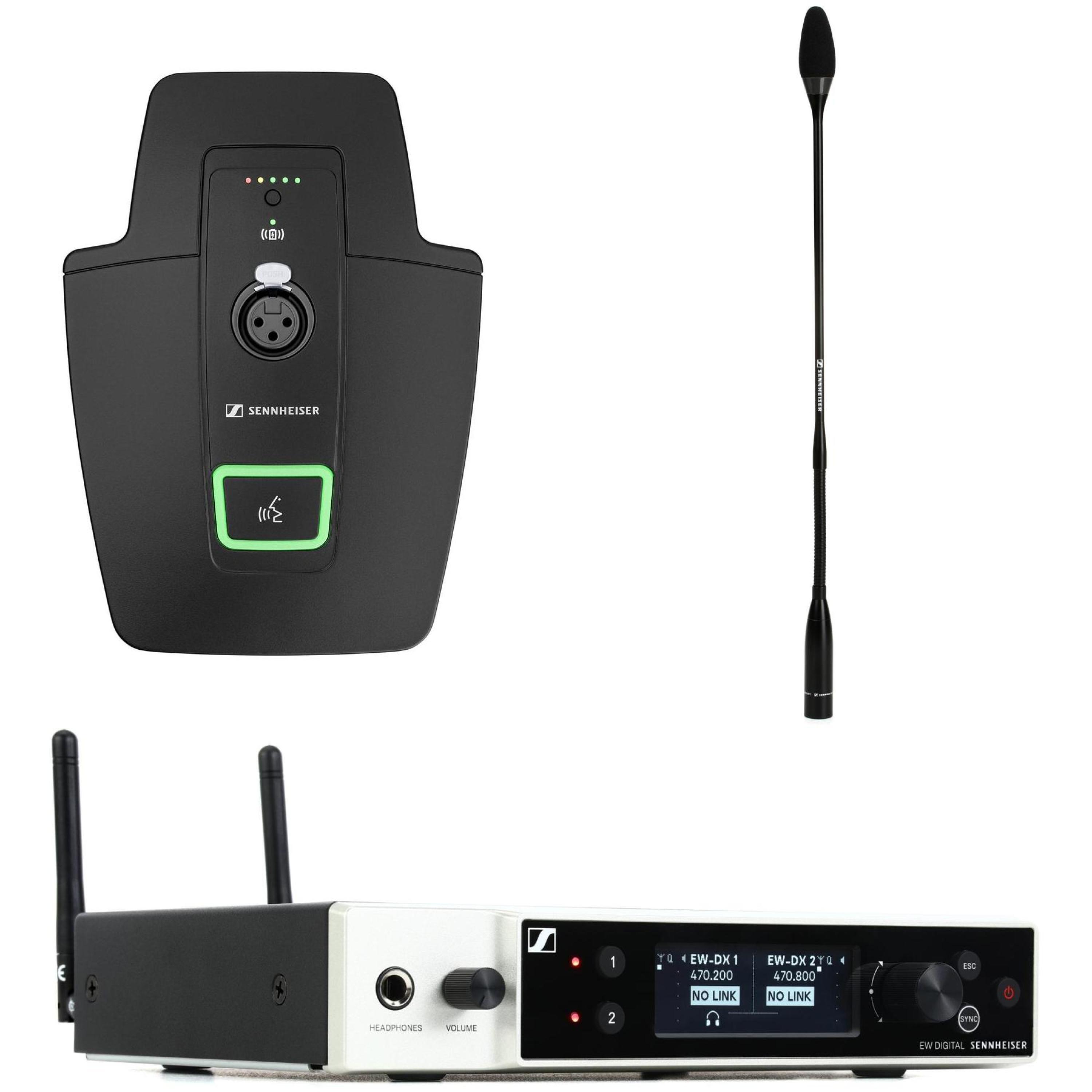 Sennheiser EW-DX TS Gooseneck Tabletop Wireless System - Q1-9 Band | Sweetwater