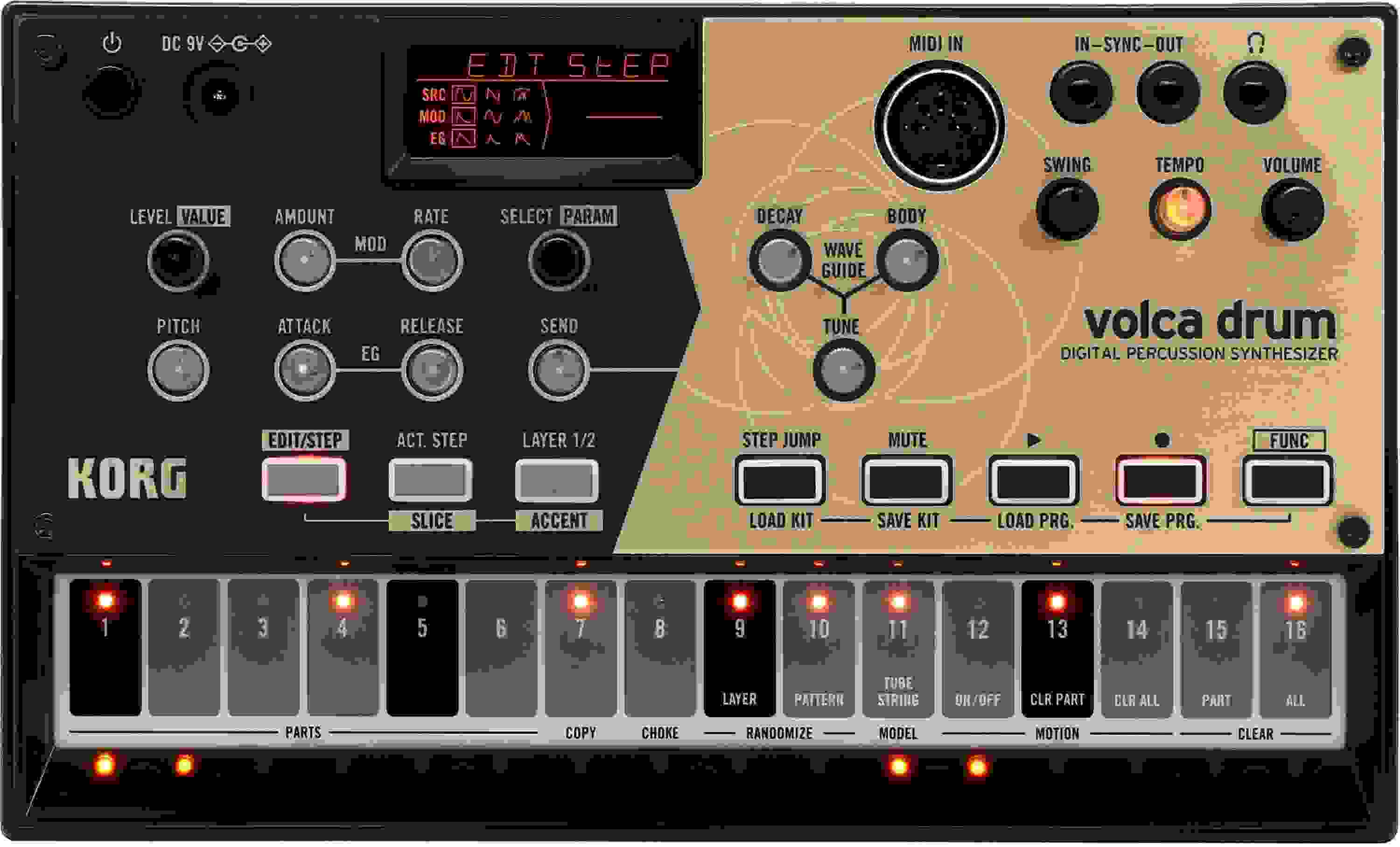 Korg Volca Drum Physical Modeling Drum Synthesizer | Sweetwater