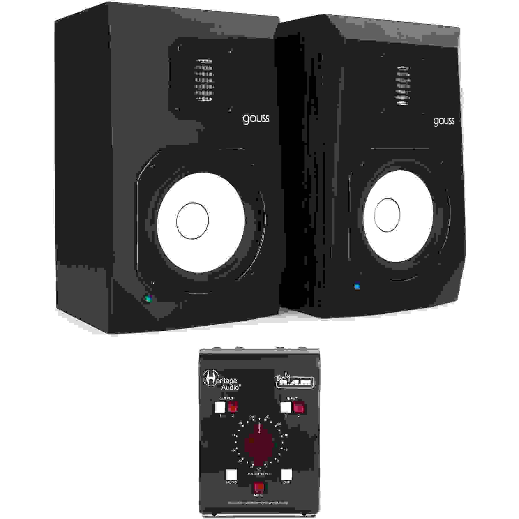 Heritage Audio Gauss 7 Active Studio Reference Monitor Pair and Baby ...