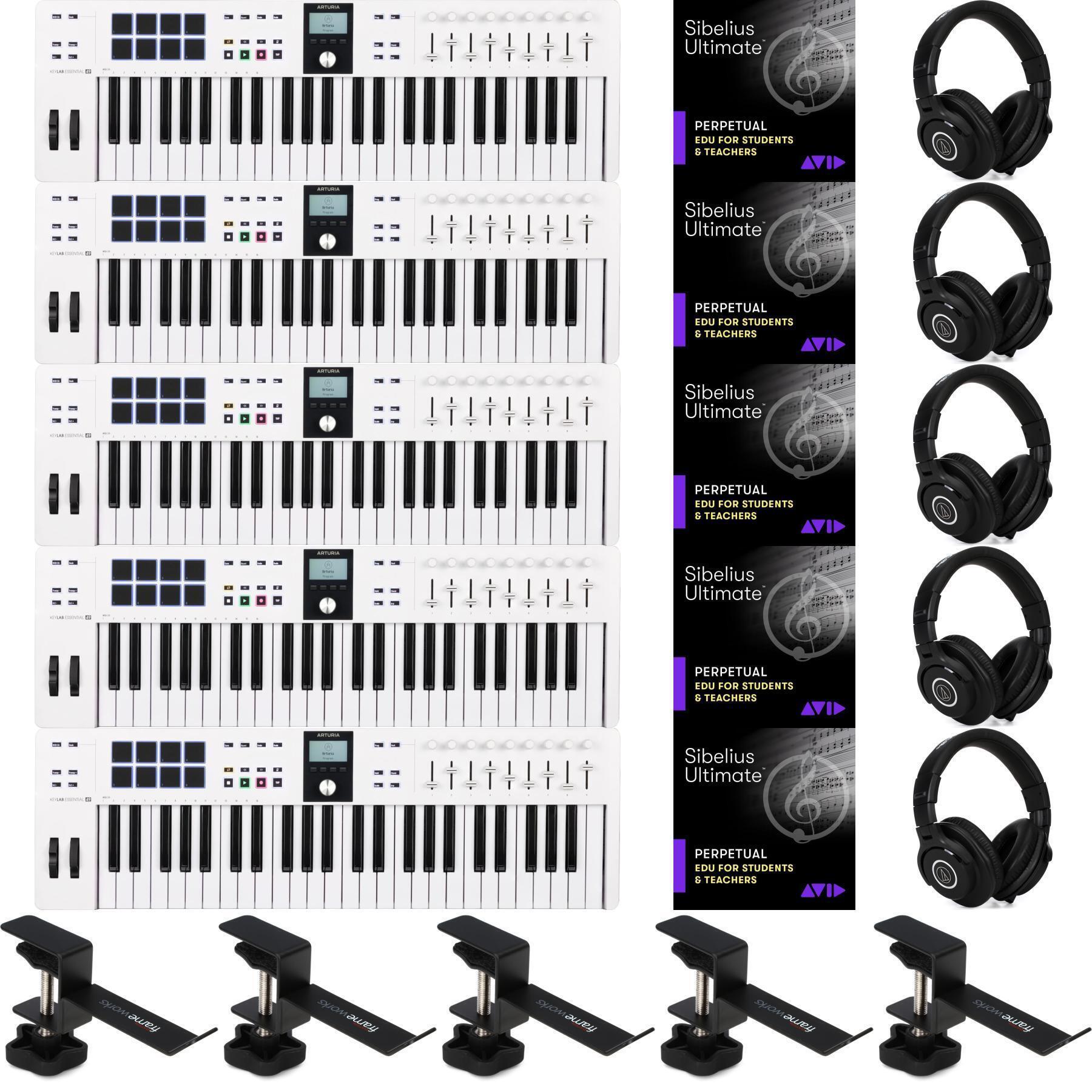 Arturia KeyLab Essential mk3 49-key Keyboard Controller and Avid ...