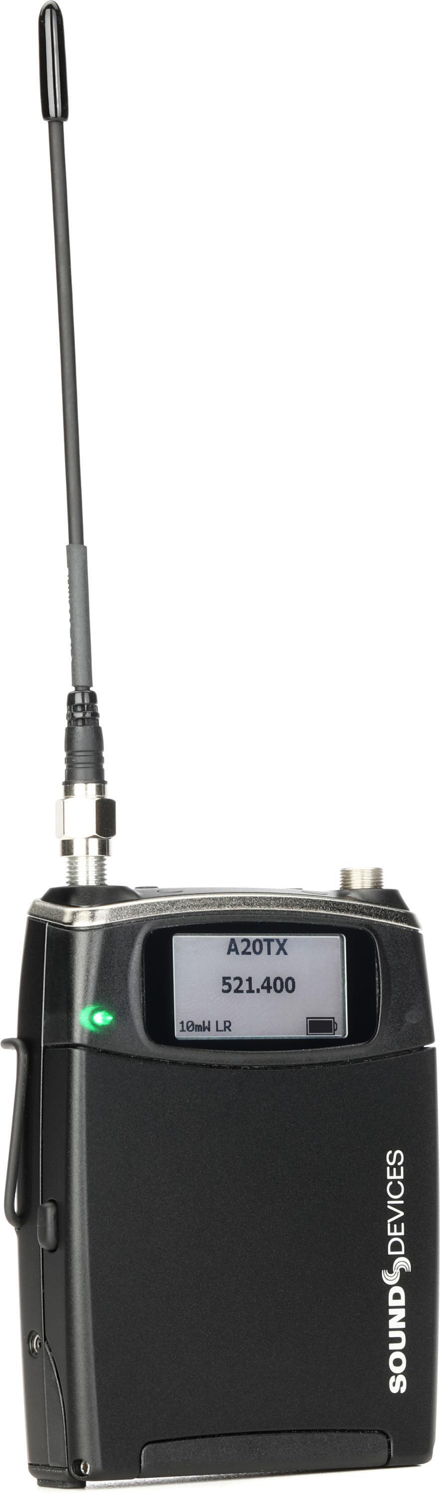 Sound Devices A20-TX Digital Bodypack Transmitter | Sweetwater