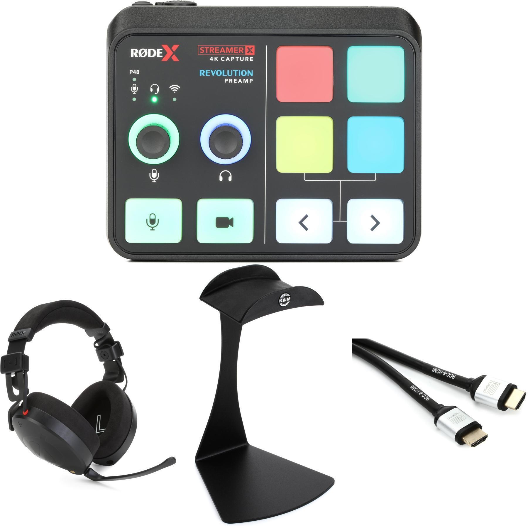 Rode Streamer X Audio Interface and Video Capture Card with Headset ...